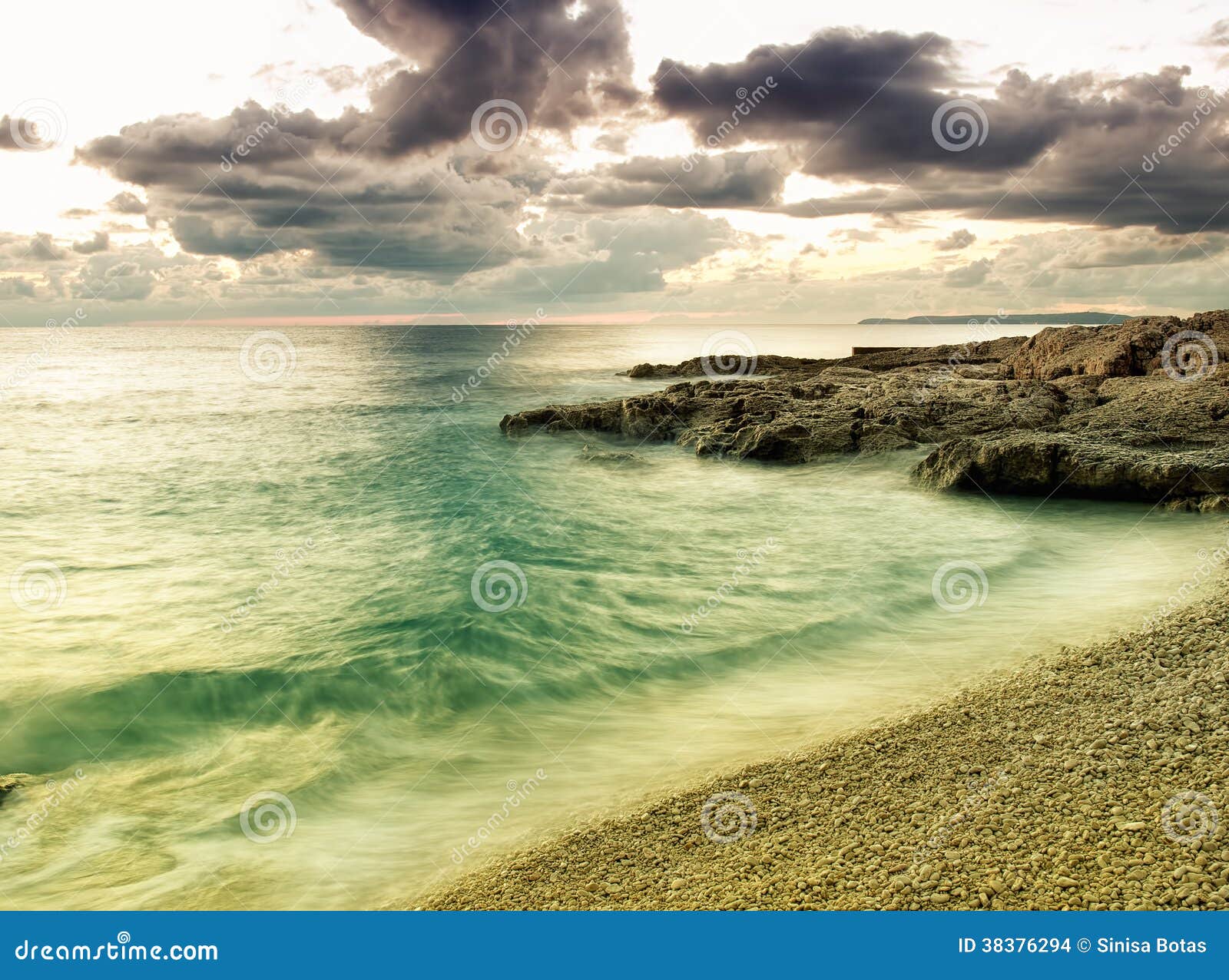 Colored Adriatic stock photo. Image of scenic, borik - 38376294