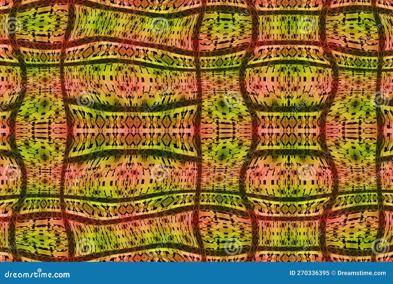 Colored African Fabric – Seamless and Textured Pattern, Geometric ...