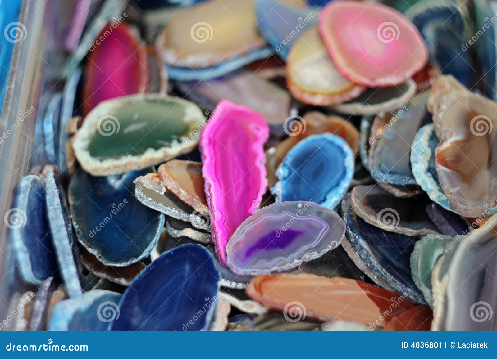 Colored Agate Slabs stock image. Image of geode, light - 40368011