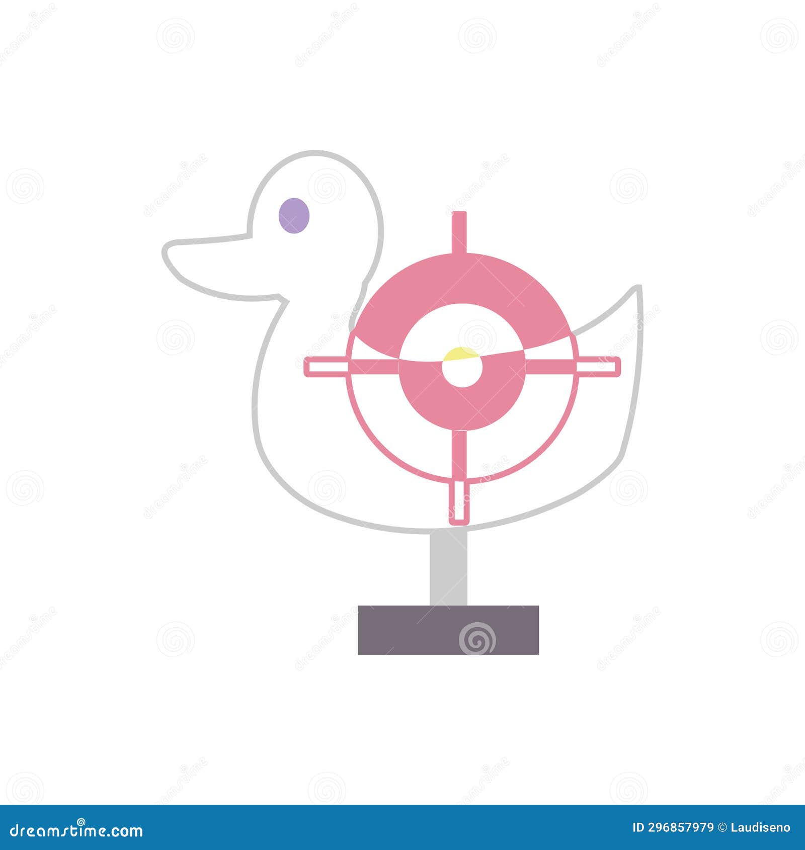Colored Aim the Duck Game Icon Vector Stock Vector - Illustration of ...