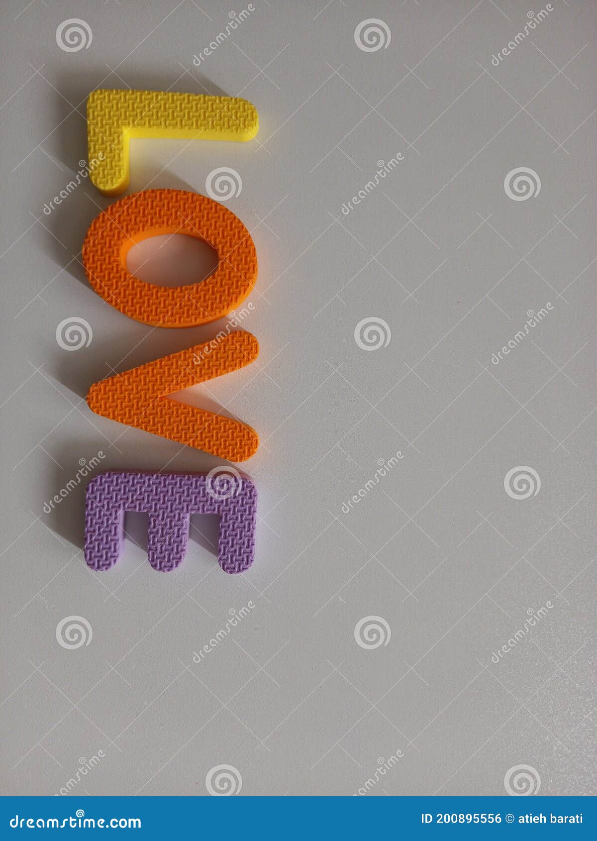 Colored alphabet letters stock illustration. Illustration of ...