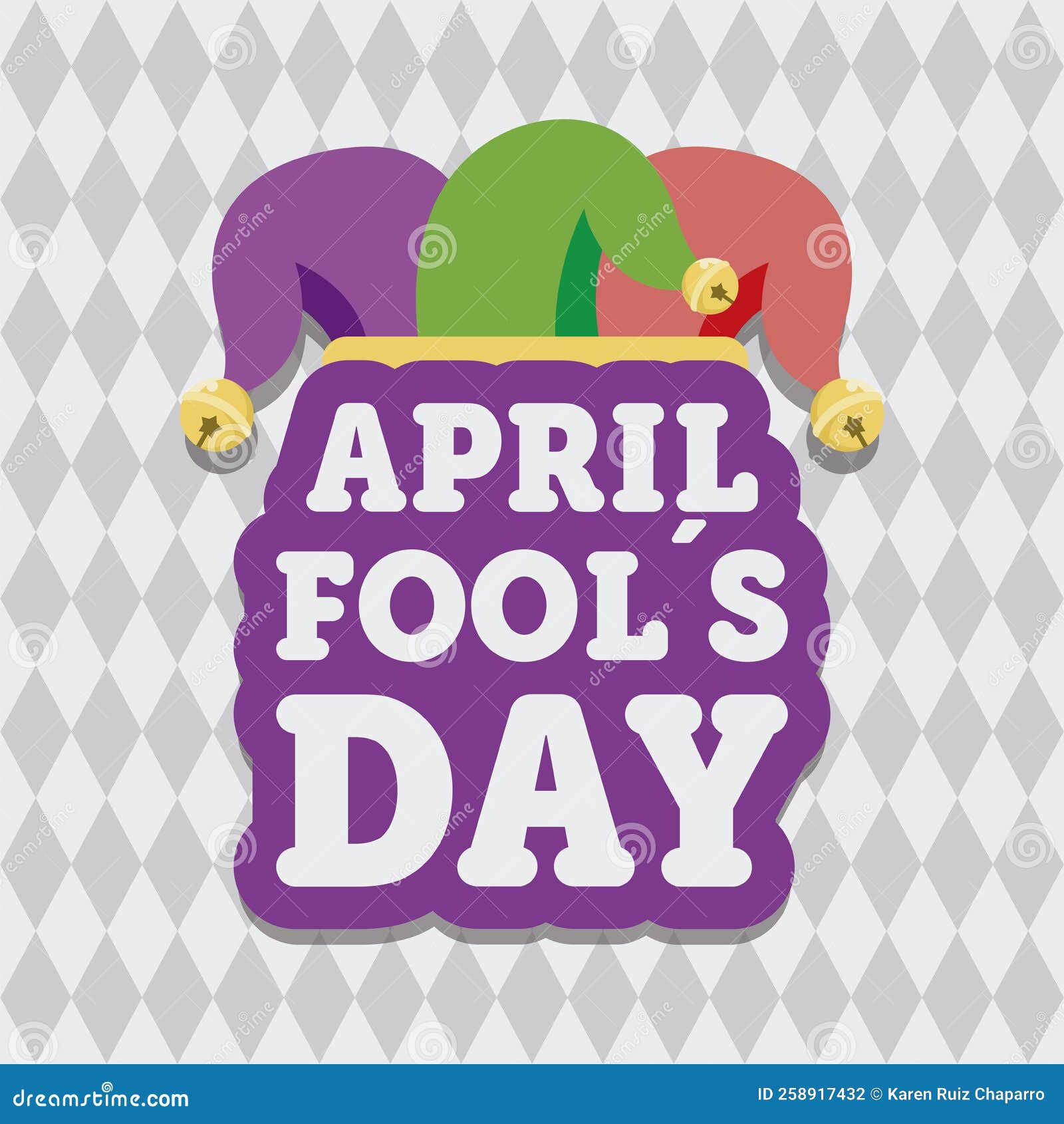 Colored April Fools Day Poster Vector Stock Vector - Illustration of ...