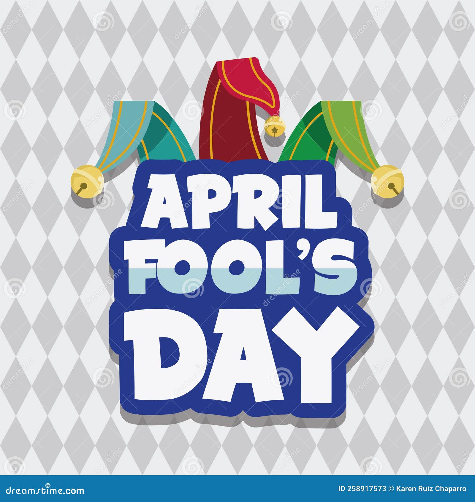 Colored April Fools Day Poster Vector Stock Vector - Illustration of ...