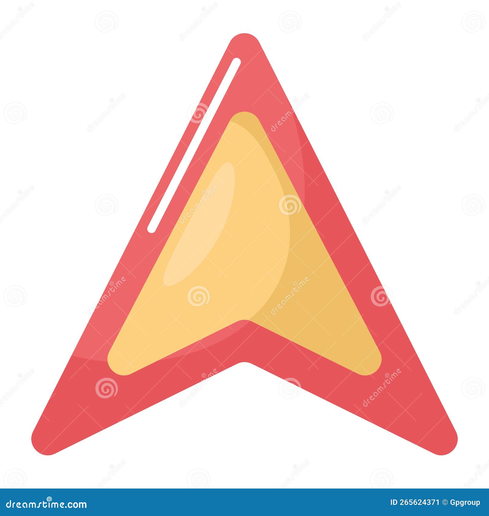 Colored arrow location stock vector. Illustration of place - 265624371