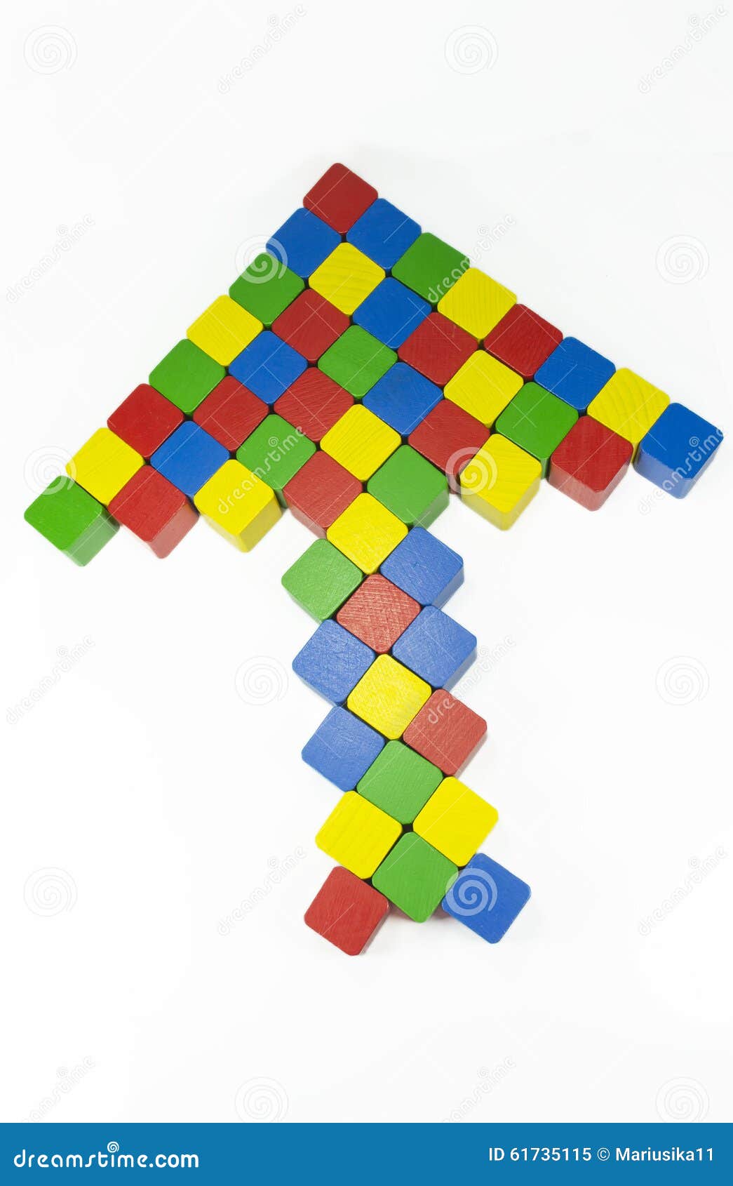 Colored arrow stock image. Image of creativity, painted - 61735115