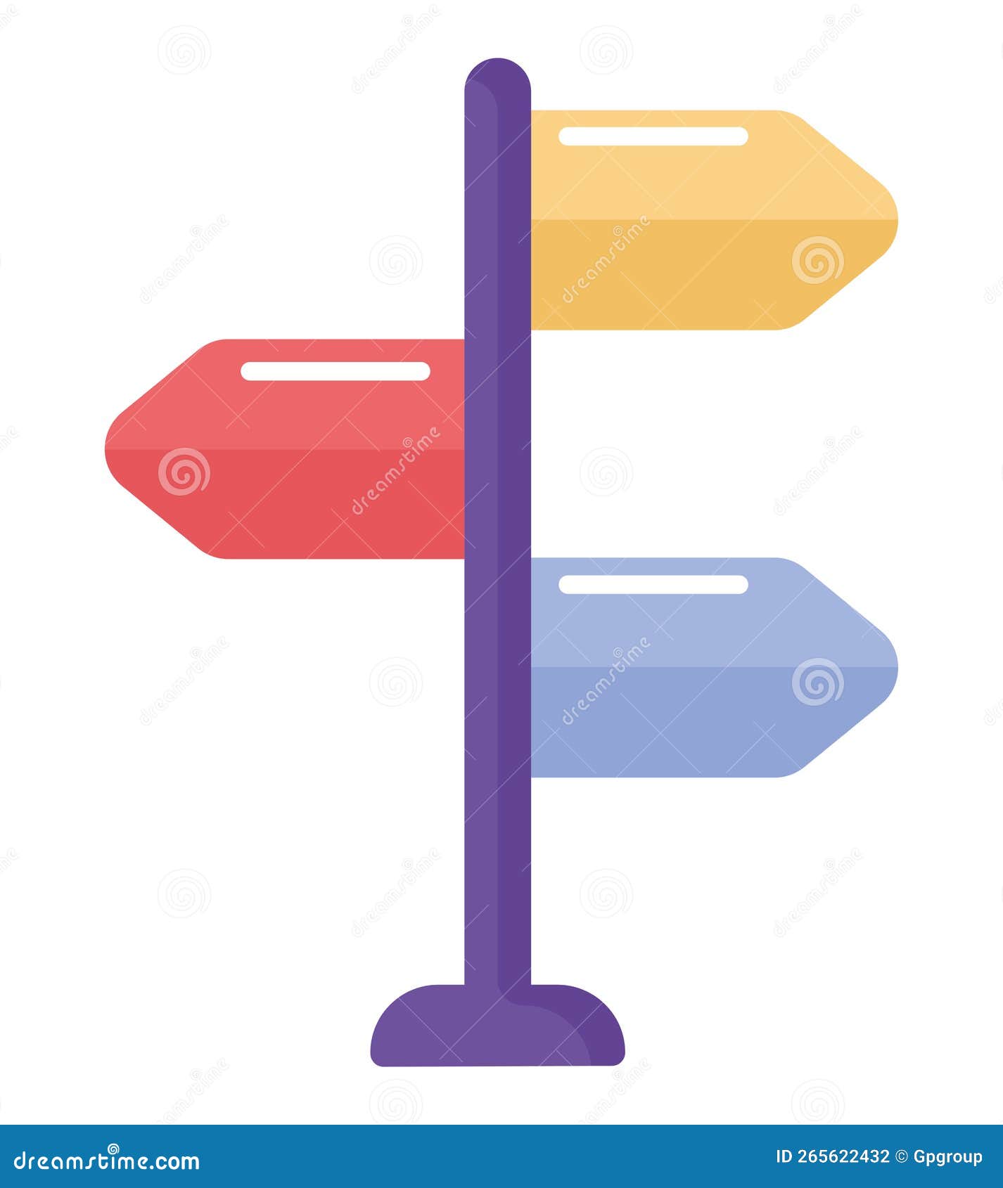 Colored arrow signs stock vector. Illustration of wood - 265622432