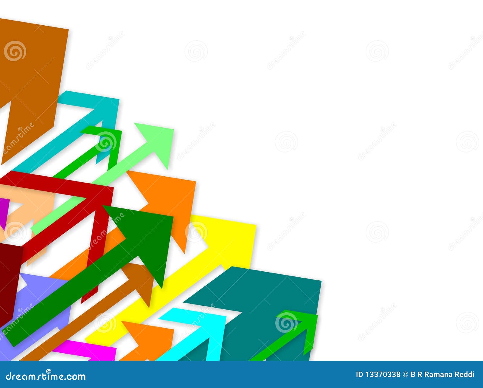 Colored arrows stock illustration. Illustration of ideas - 13370338