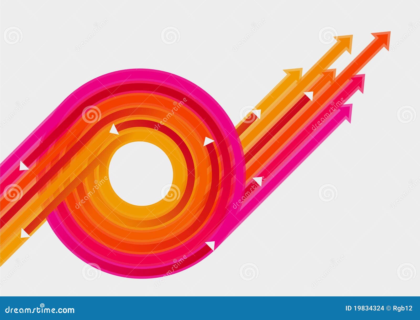 Colored arrows stock vector. Illustration of communication - 19834324