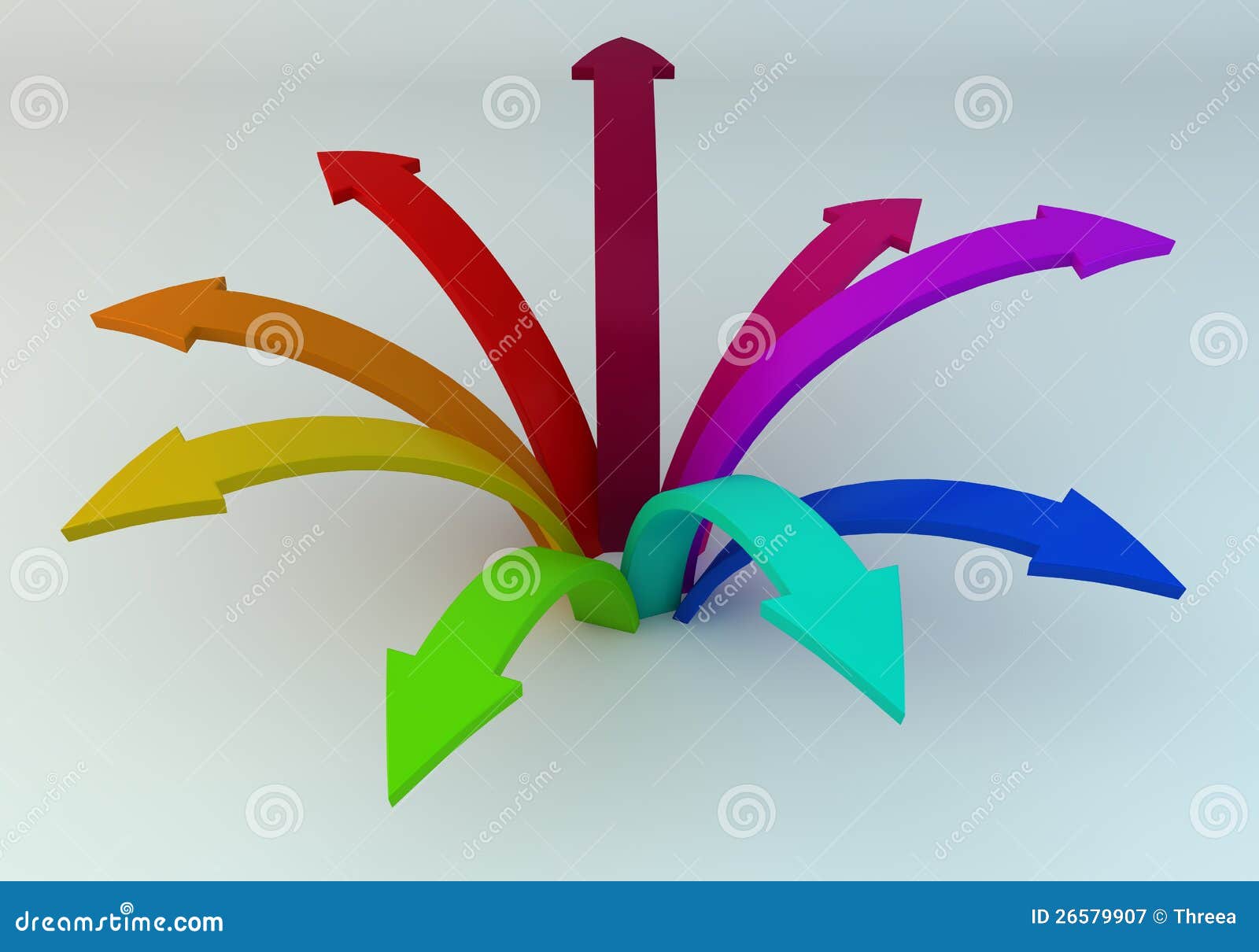 Colored arrows stock illustration. Illustration of arrows - 26579907