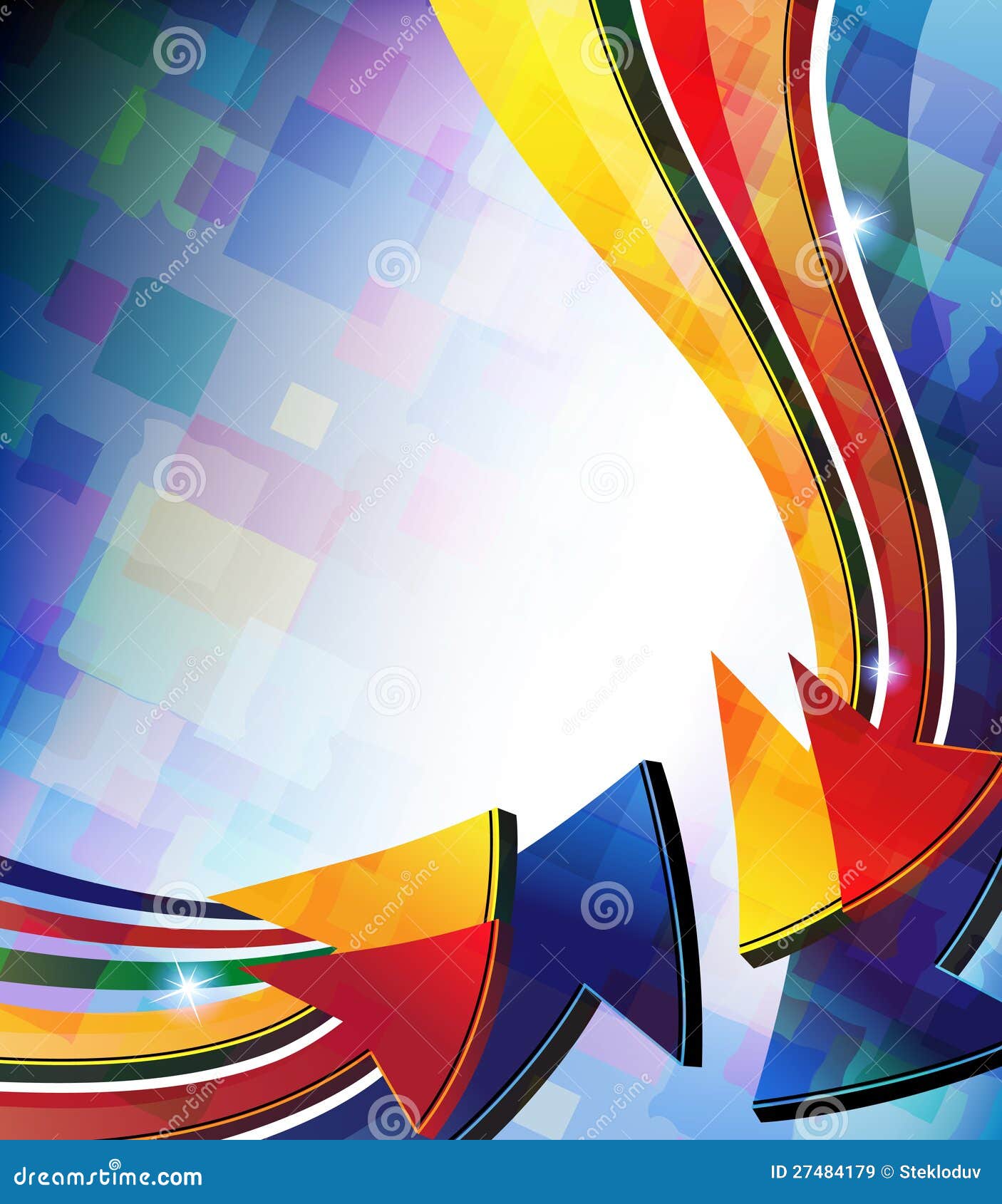 Colored arrows stock vector. Illustration of light, creative - 27484179