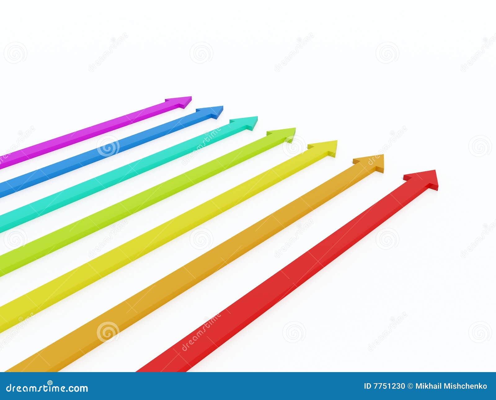 Colored arrows stock illustration. Illustration of signs - 7751230