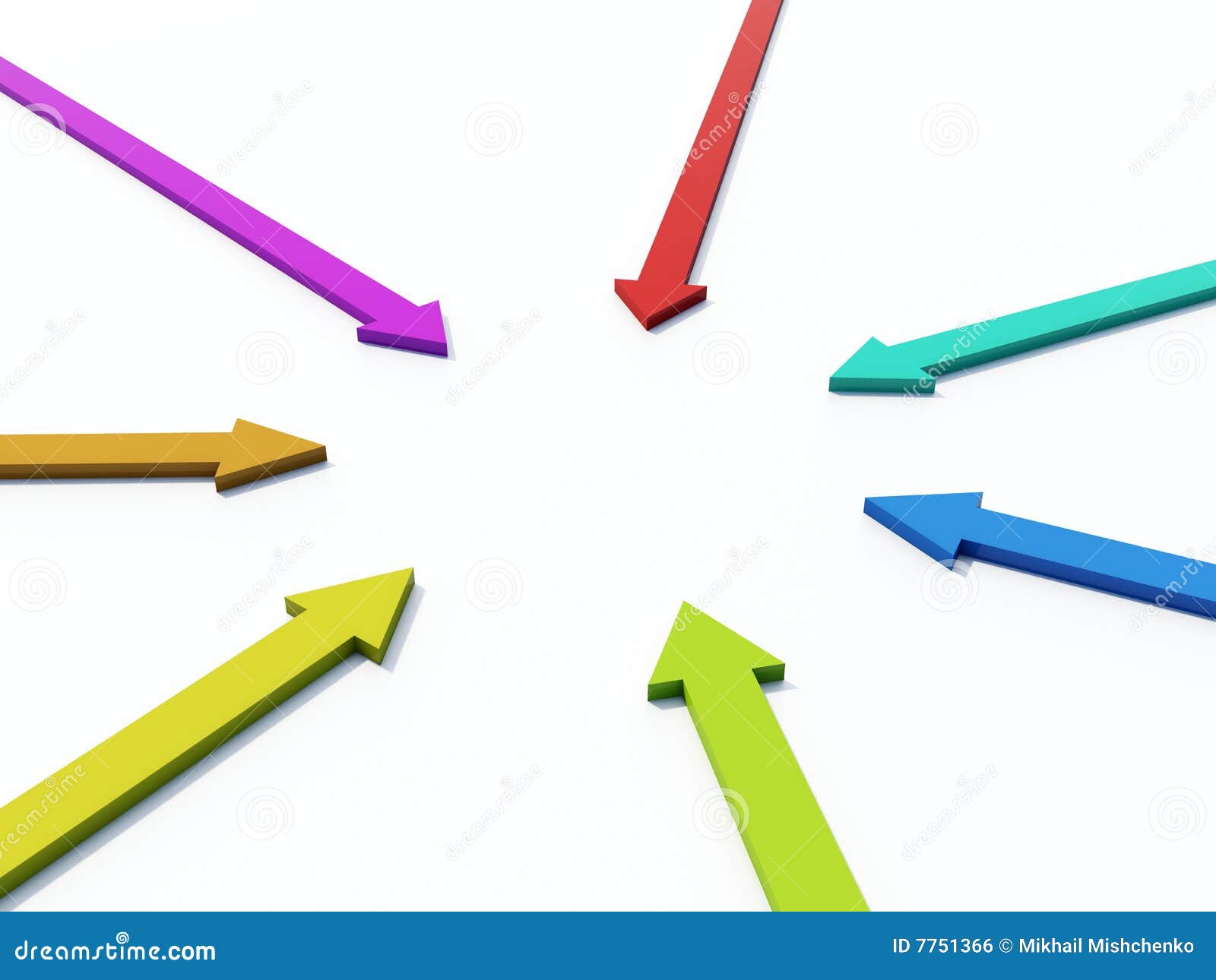 Colored arrows stock illustration. Illustration of direction - 7751366