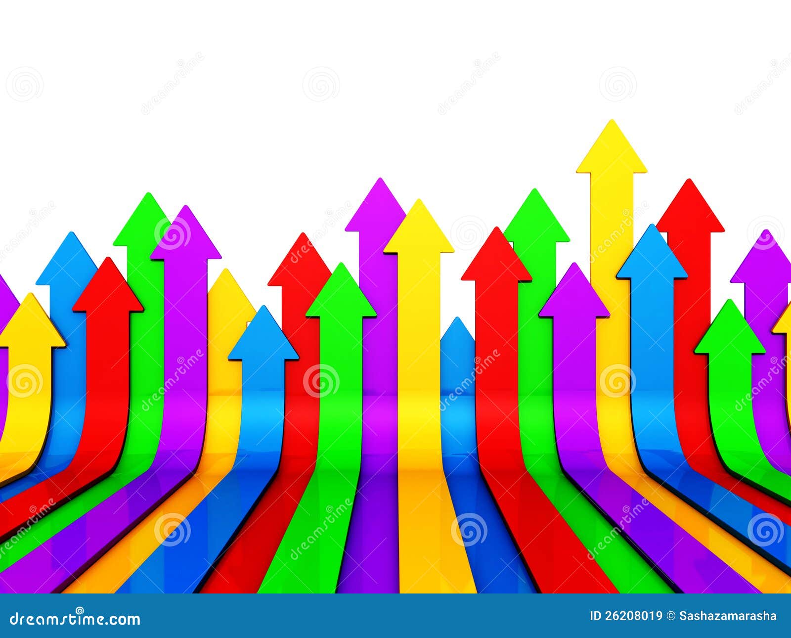 Colored Arrows Abstract Background Stock Illustration - Illustration of ...