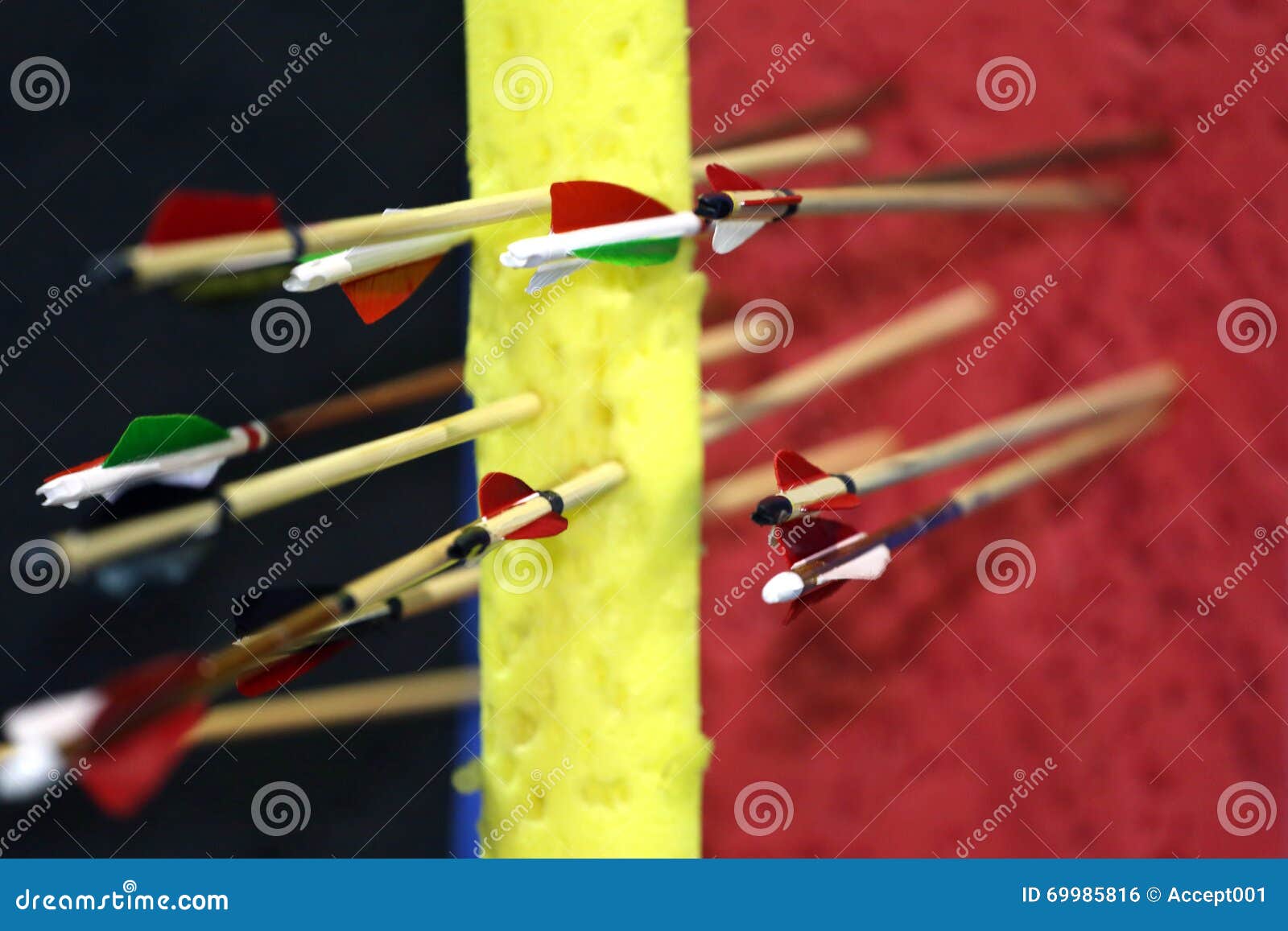 Colored arrows in target stock photo. Image of fields - 69985816