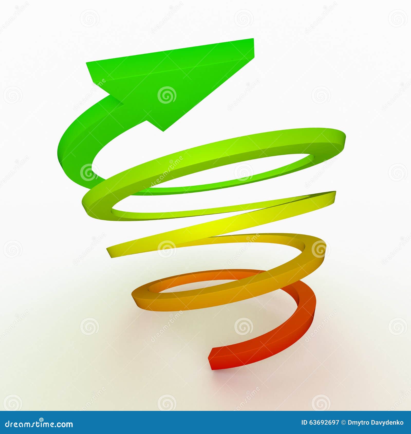 Colored Ascent Arrow, Spiral Stock Photo | CartoonDealer.com #63692706