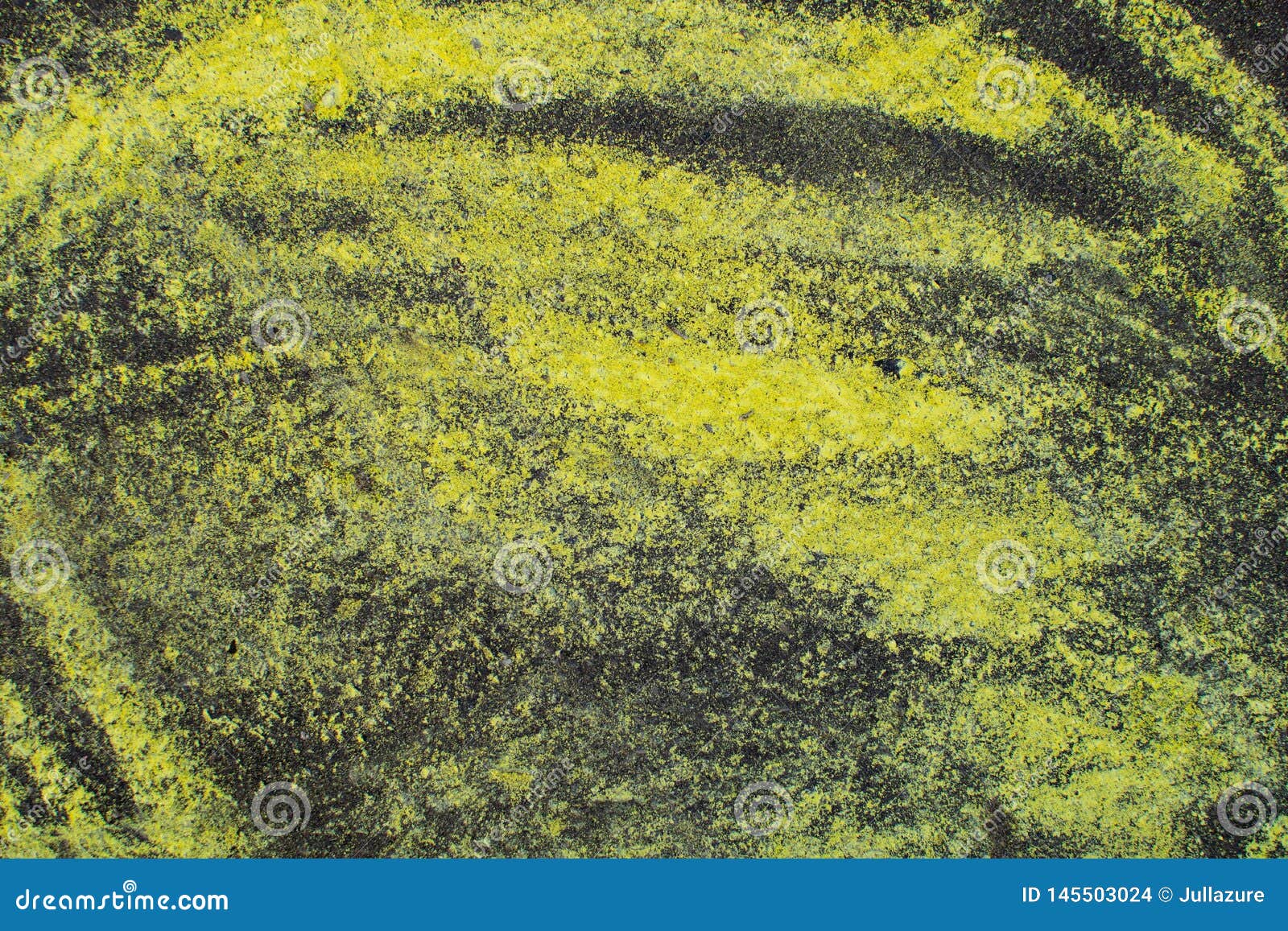 Colored Asphalt. Asphalt Painted with Yellow Chalk Stock Photo - Image ...