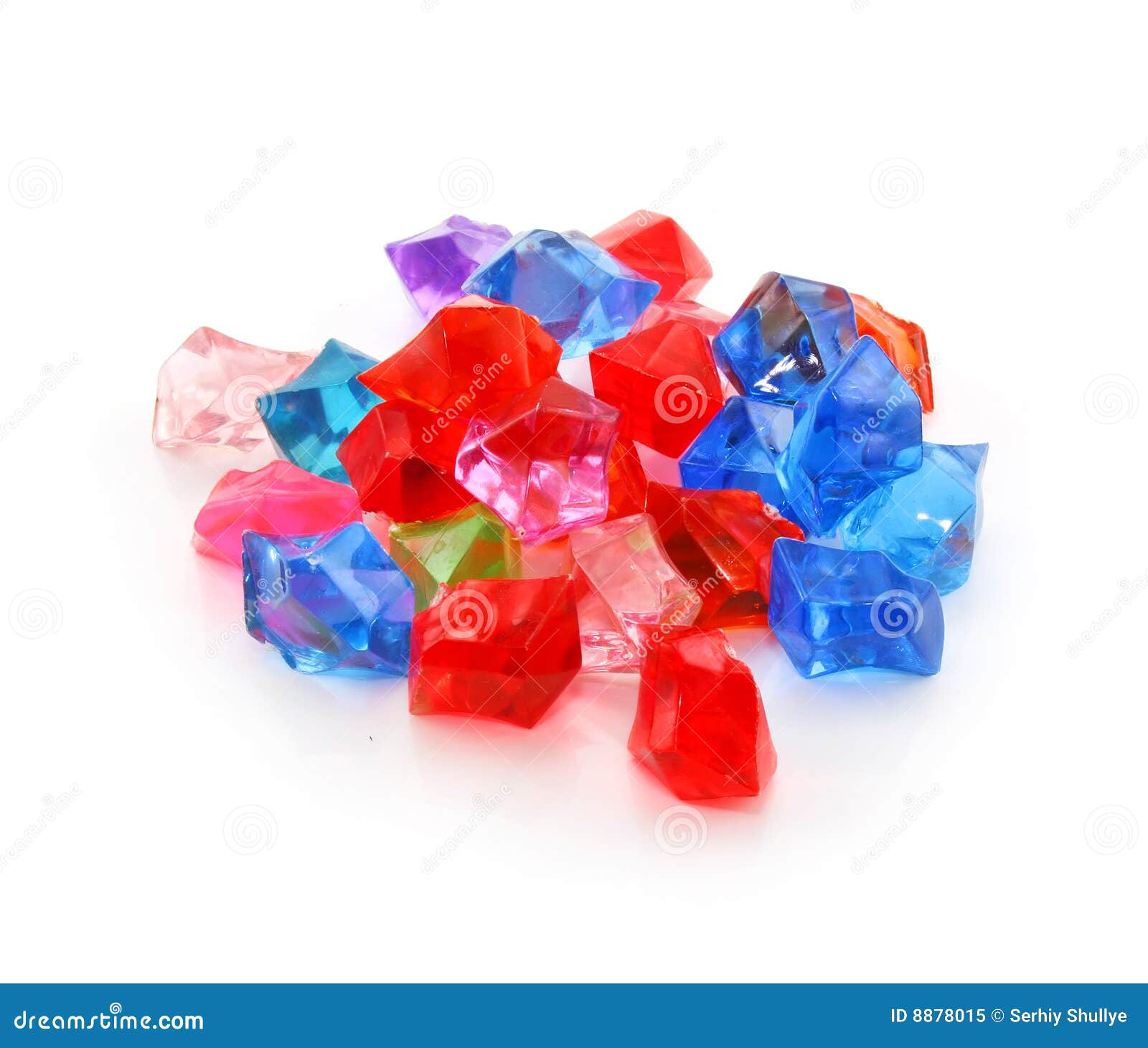 Colored Assorted Gemstones Isolated Stock Image - Image of colored ...