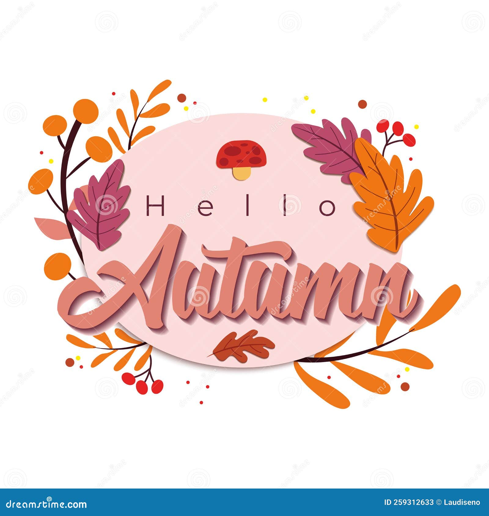 Colored Autumn Lettering with Paper Art Style Vector Stock Vector ...