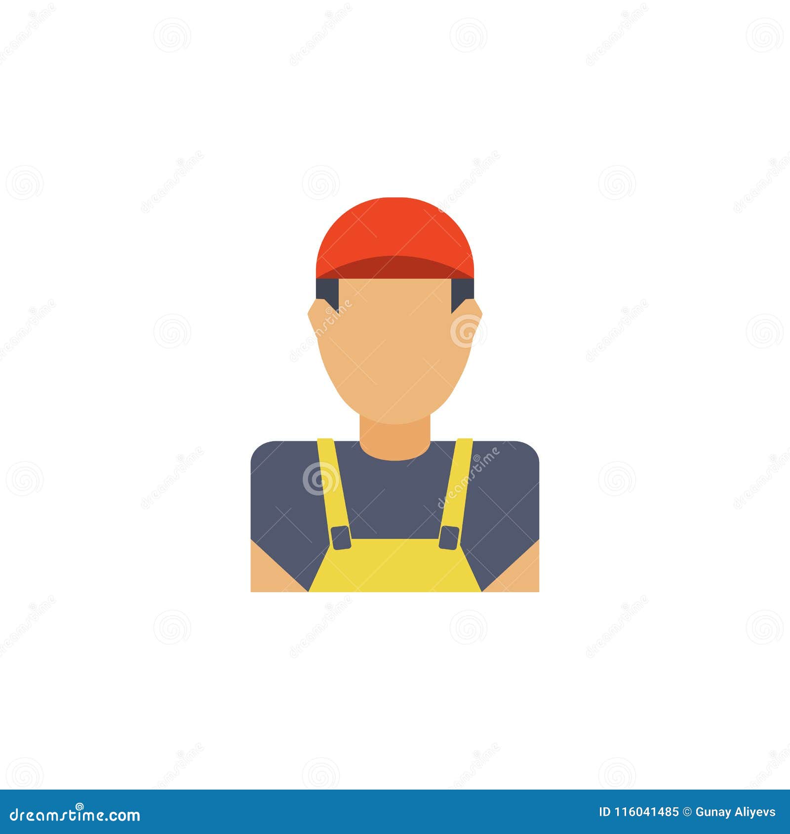 Colored Avatar of the Builder Illustration. Element of Construction ...