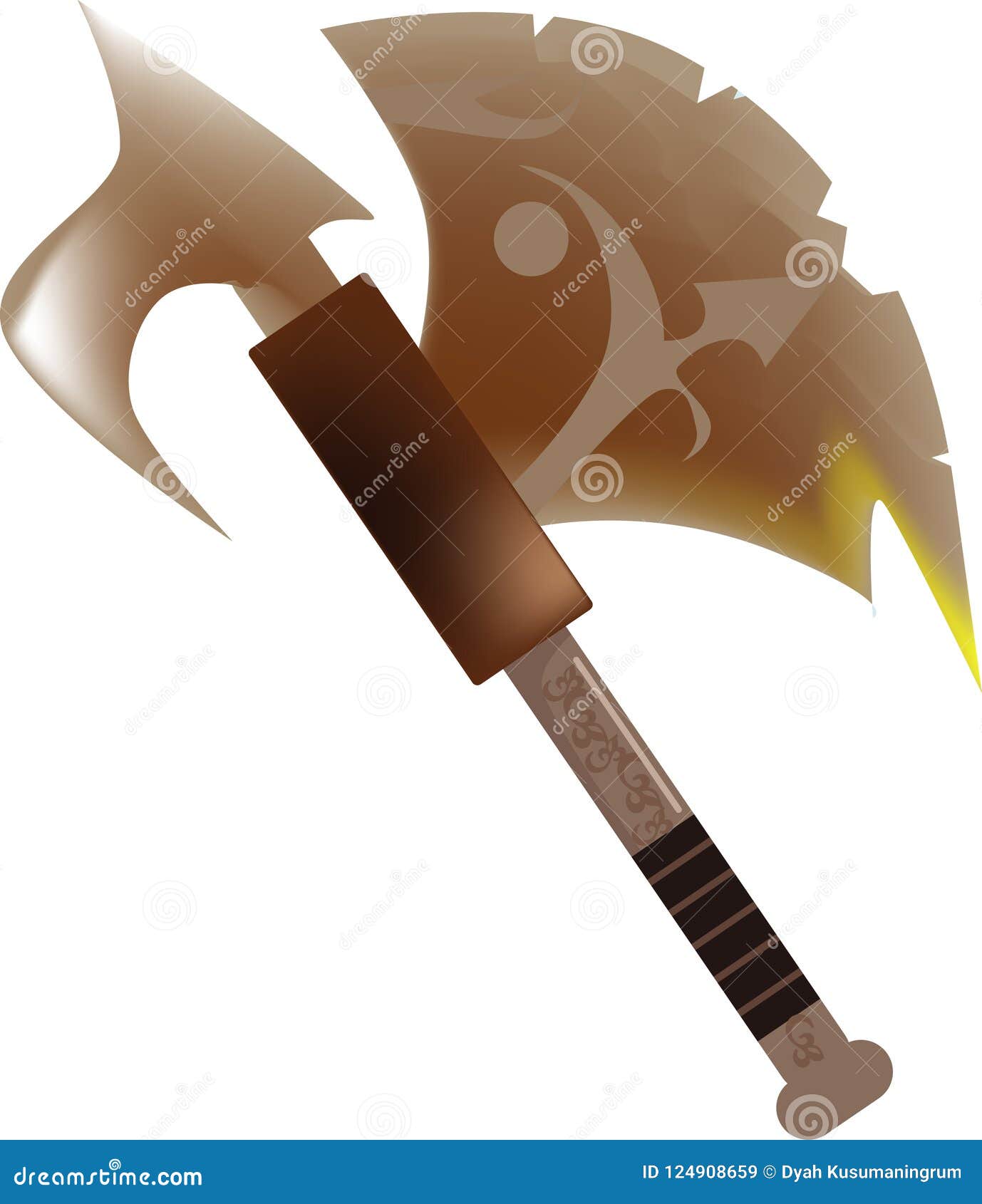 Colored Ax Illustration. Element of Construction Tools for Mobile ...