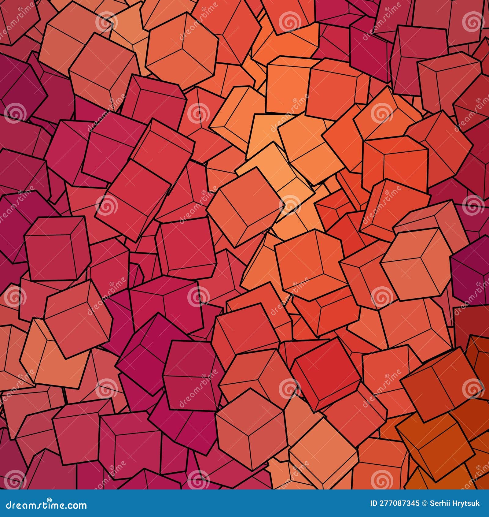 Colored Background from Cubes. Background Template. Eps 10 Stock ...