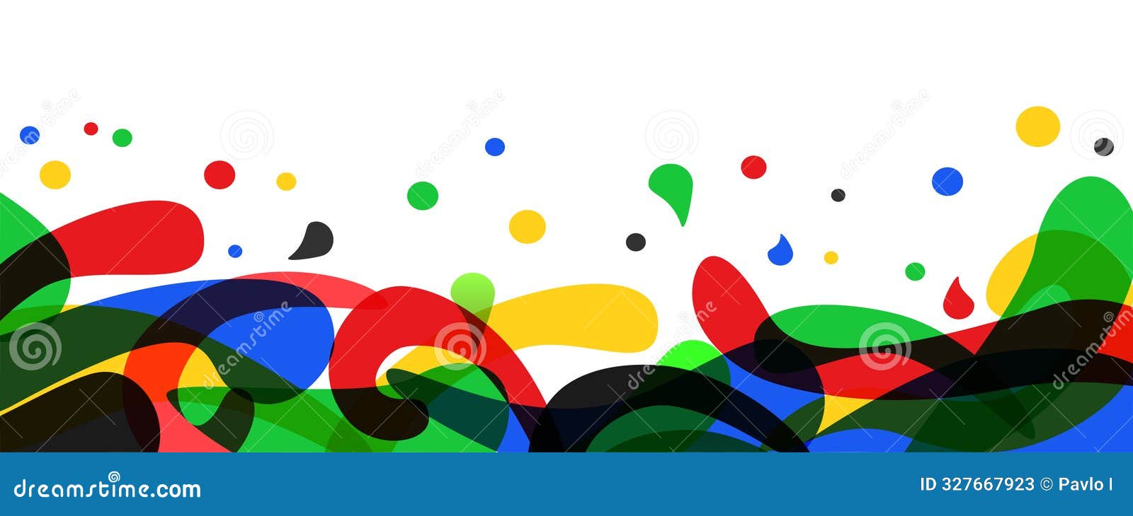 Colored Olympic Games Background Design, Summer Colorful Banner Splash ...