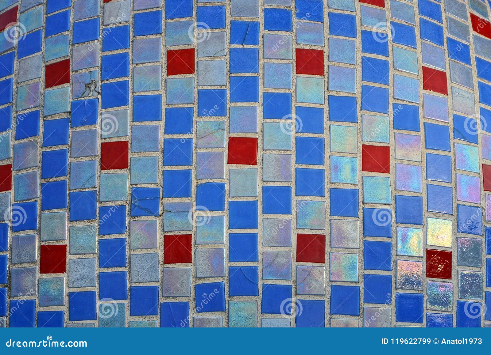 Colored Texture of Fine Ceramic Square Tiles with a Pattern on the Wall ...