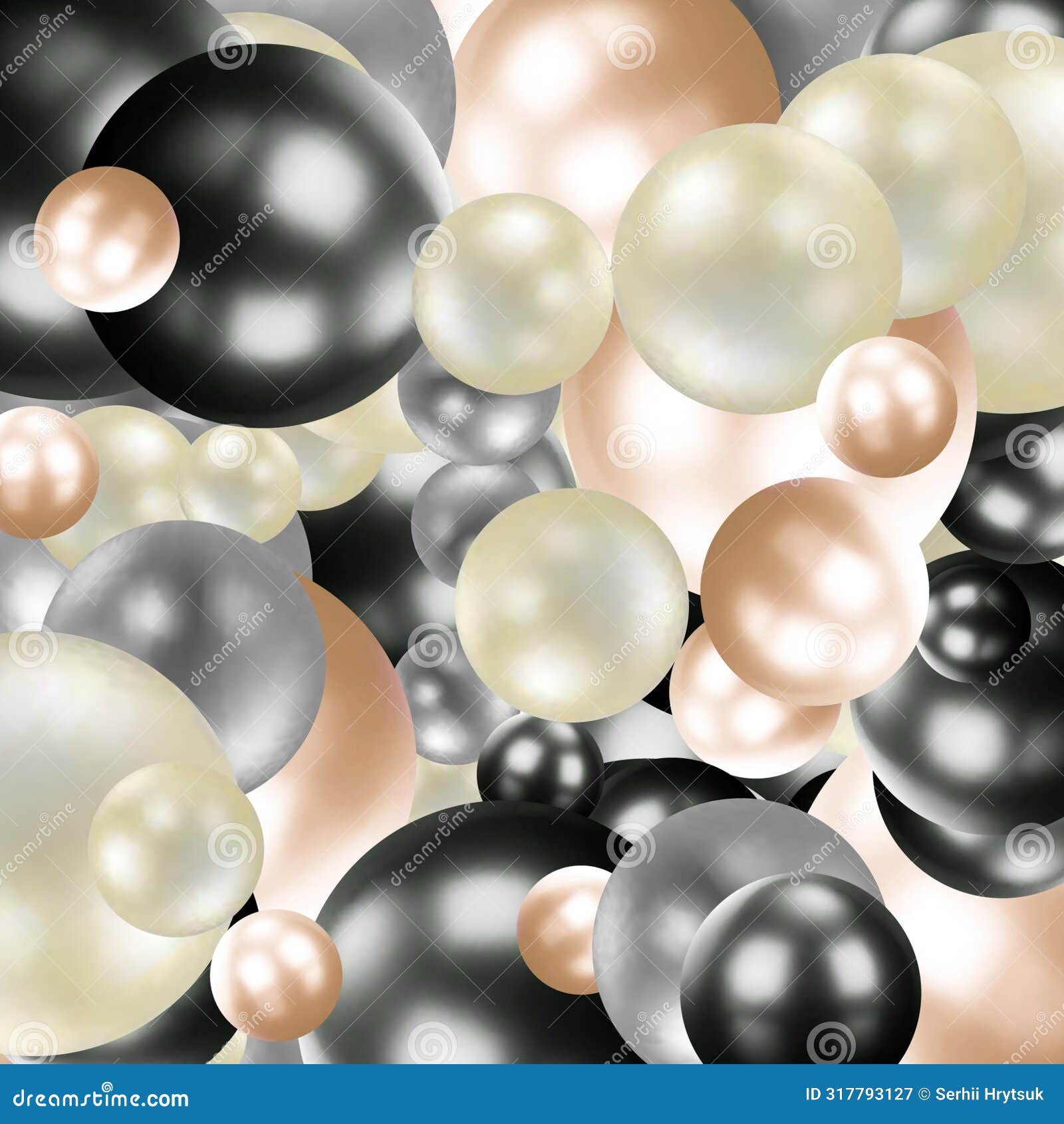 Colored Background from Glossy Balls. Template for Presentation. Eps 10 ...