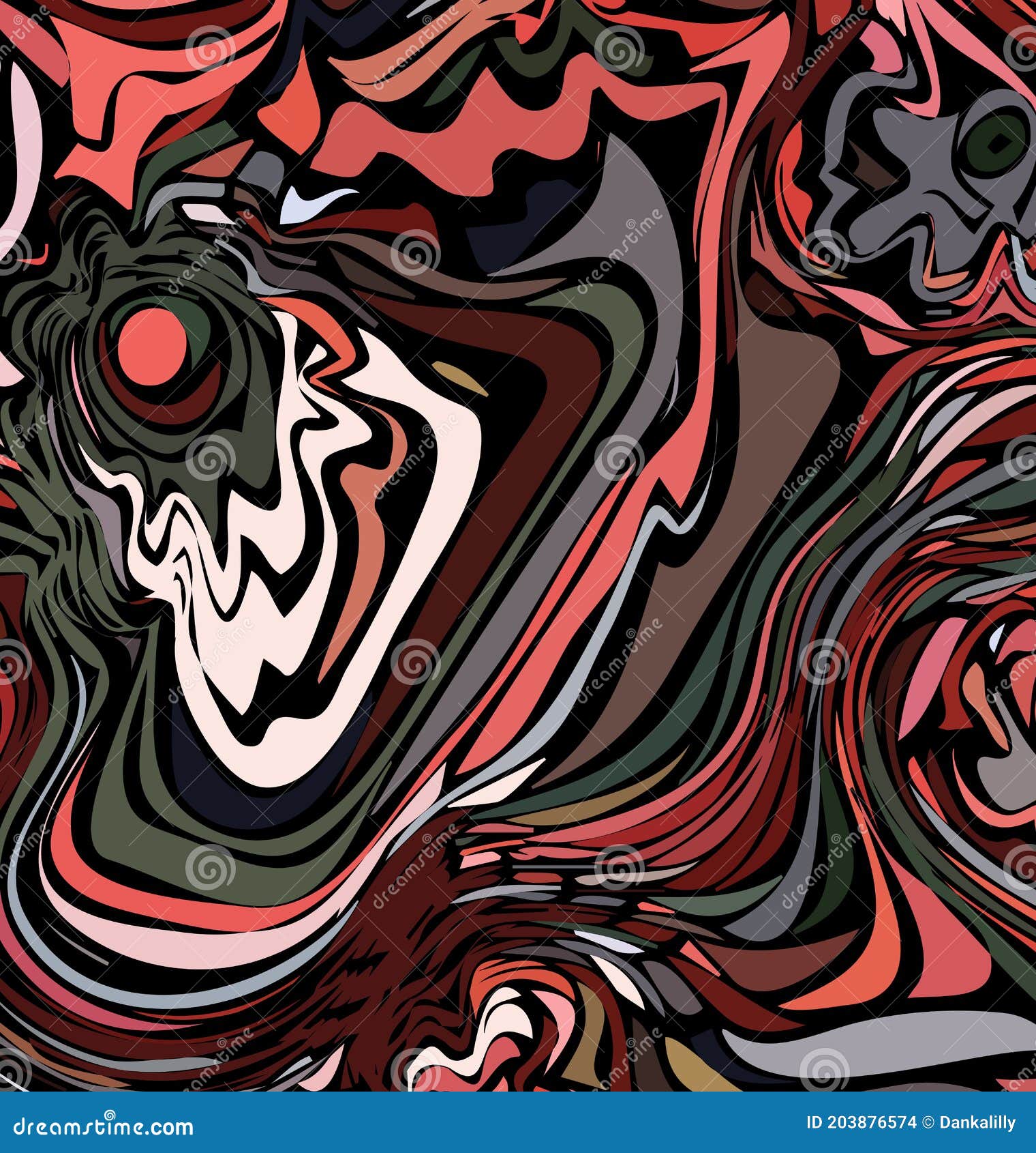 Colored Background Image Abstract Image of Fatigue Stock Vector ...