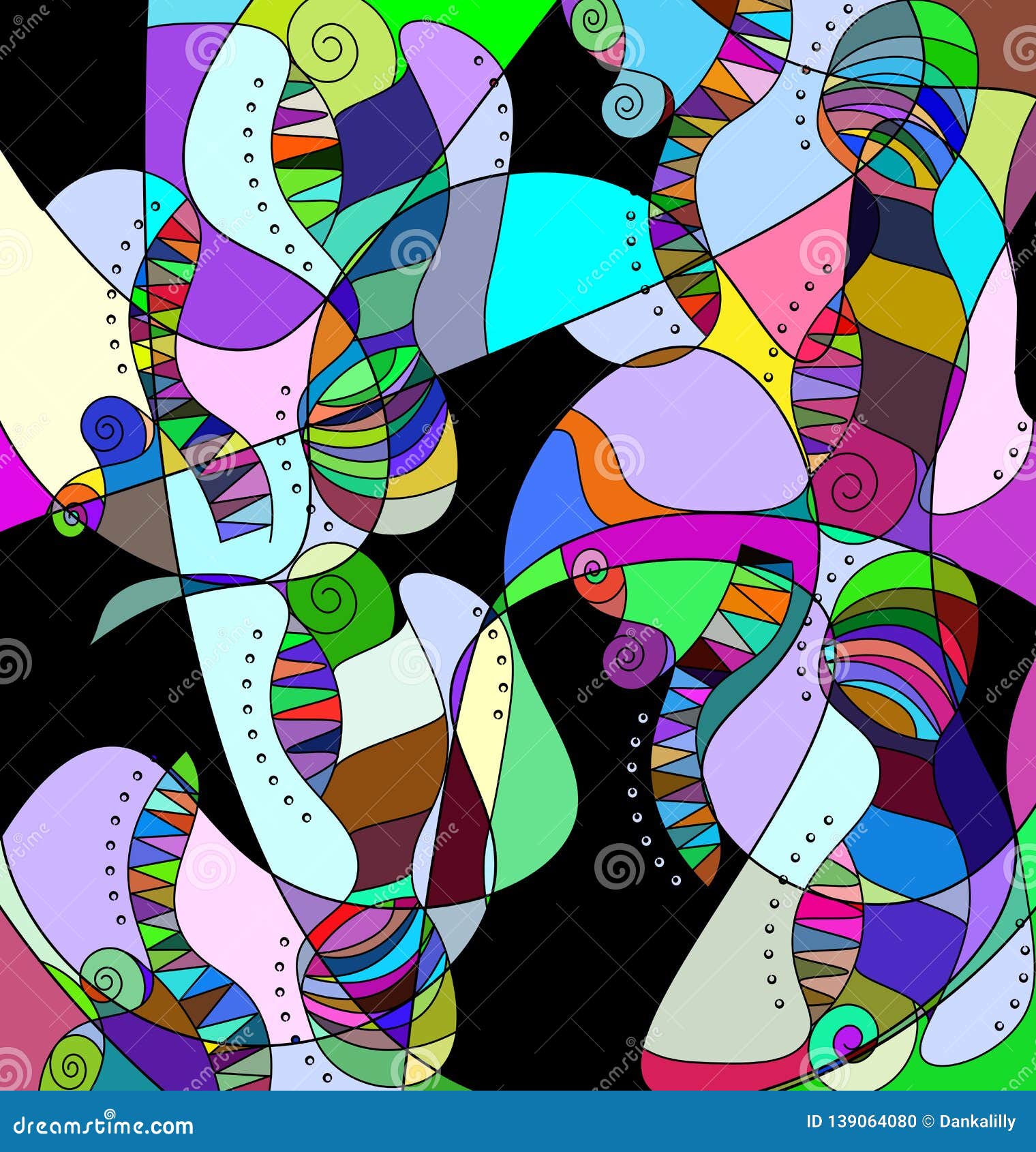 Abstract Background Image of the Colored Clutter Stock Vector ...