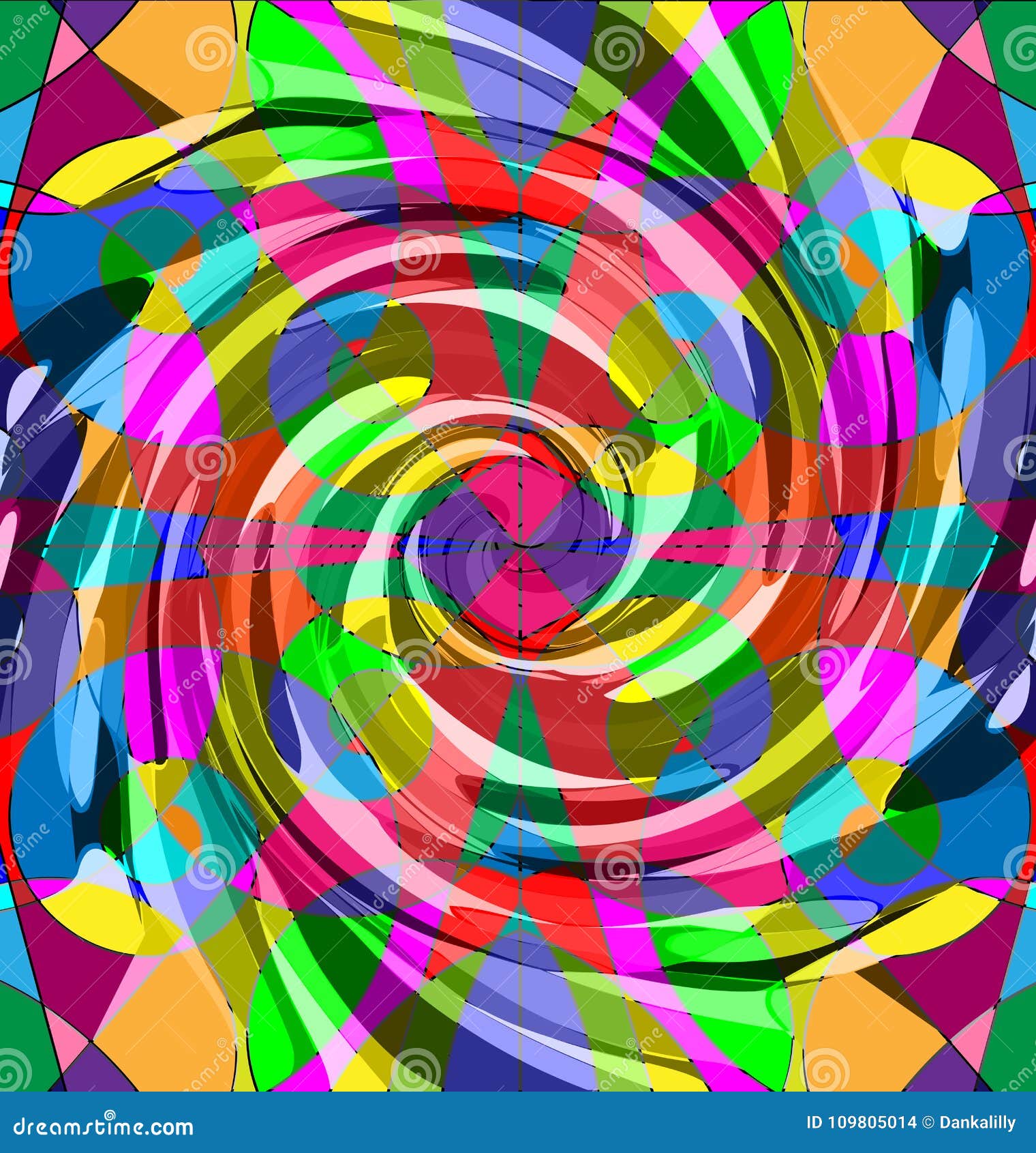 Abstract Colored Image of Spiral Stock Vector - Illustration of color ...