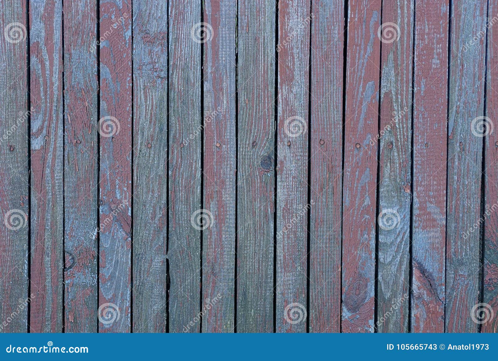 Colored Wooden Texture of Thin Fence Boards Stock Image - Image of ...