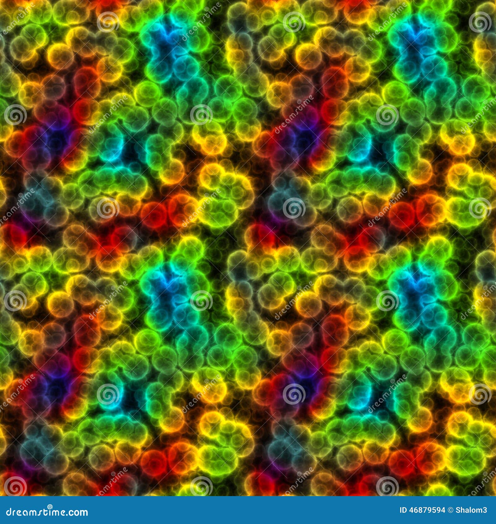 Colored Bacteria Under Microscope Texture Stock Illustration ...