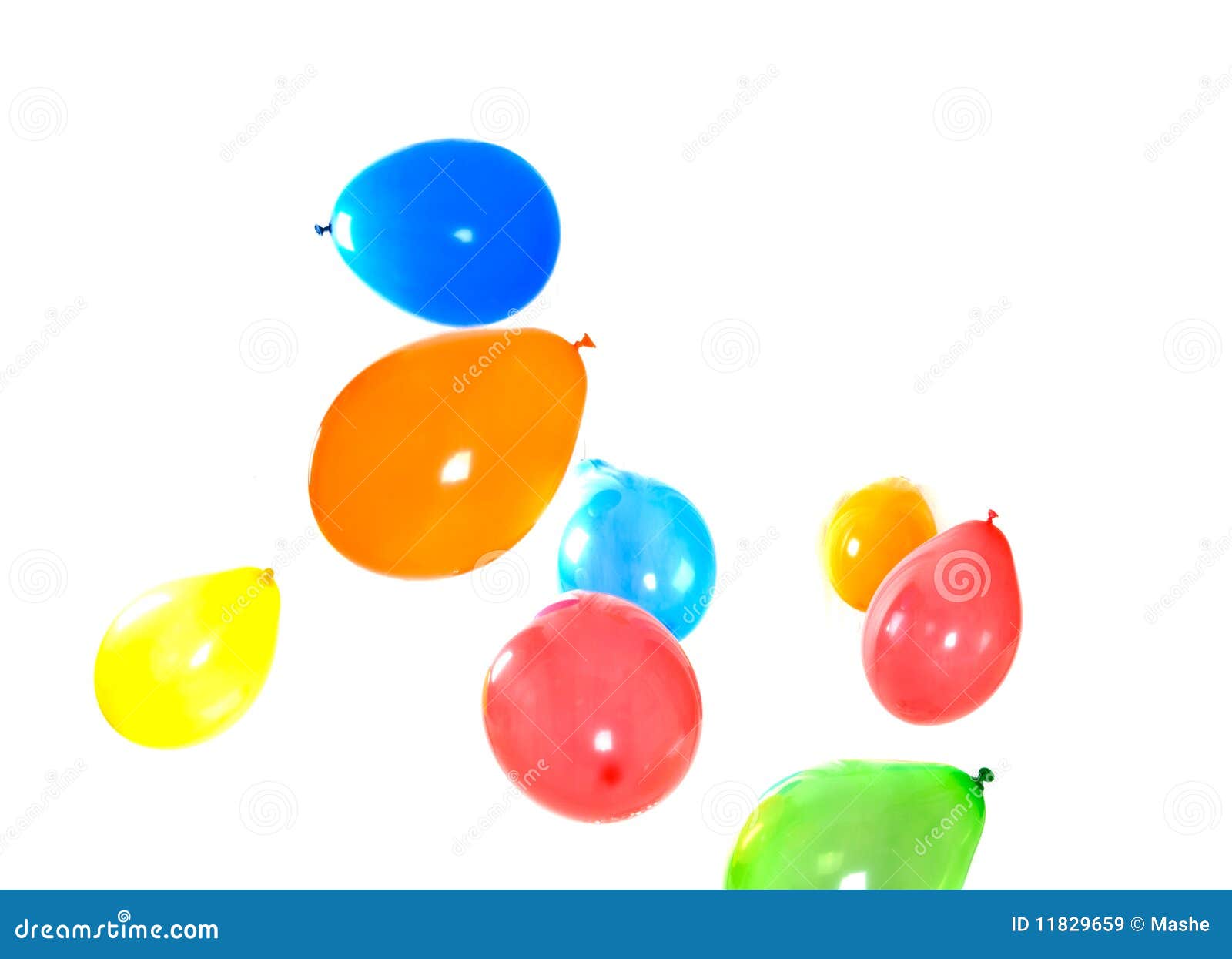 Colored balloons stock image. Image of isolated, decoration - 11829659