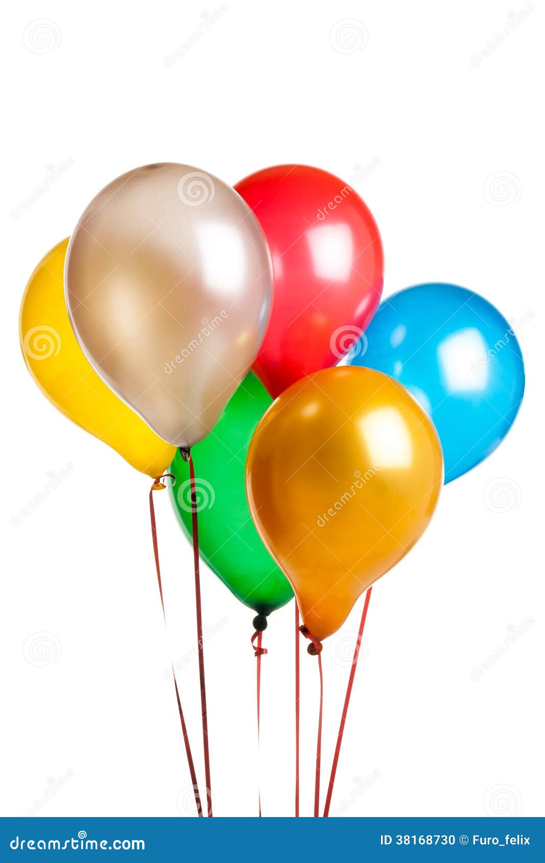Colored balloons stock photo. Image of plastic, celebrate - 38168730