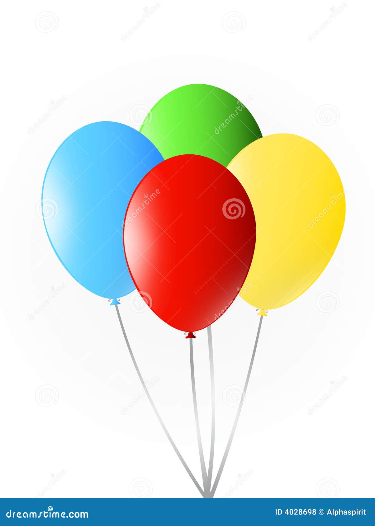 Colored balloons stock vector. Illustration of celebrate - 4028698