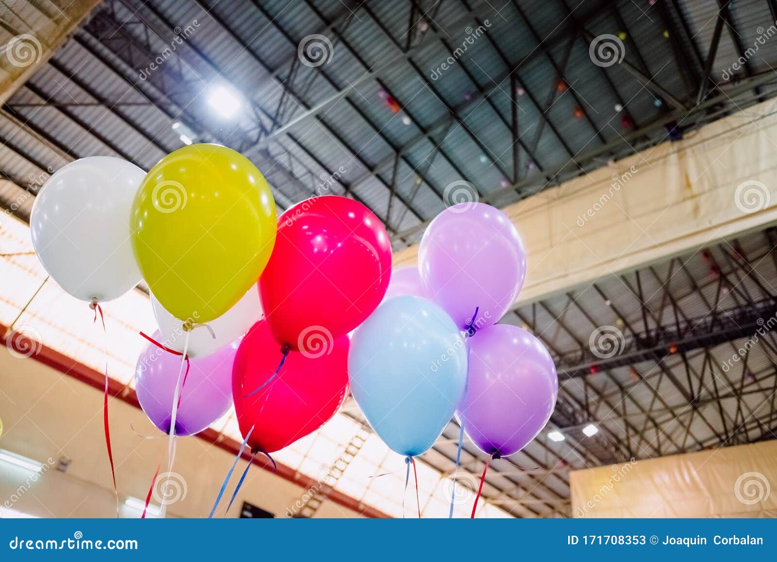 Colored Balloons at a Children`s Fair Stock Image - Image of funny ...