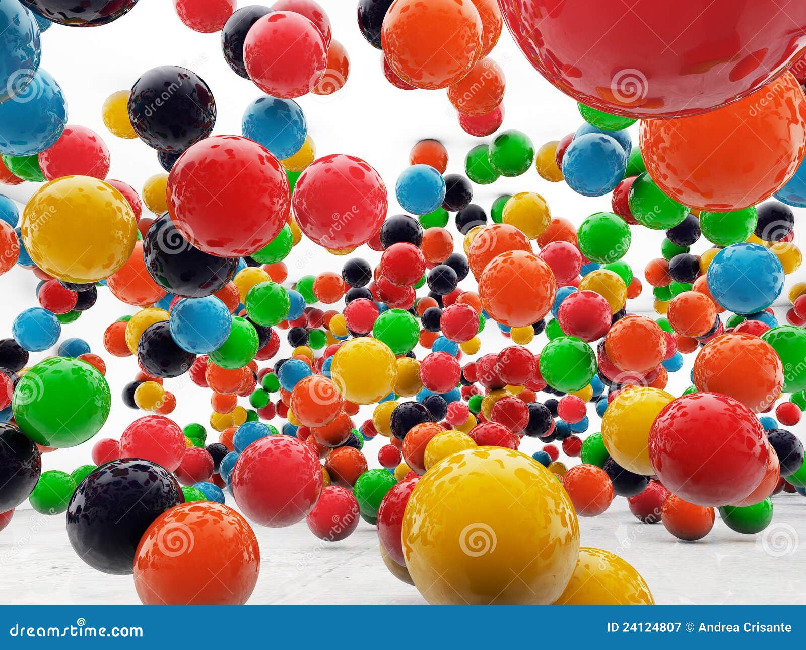 Colored balls stock image. Image of decoration, green - 24124807