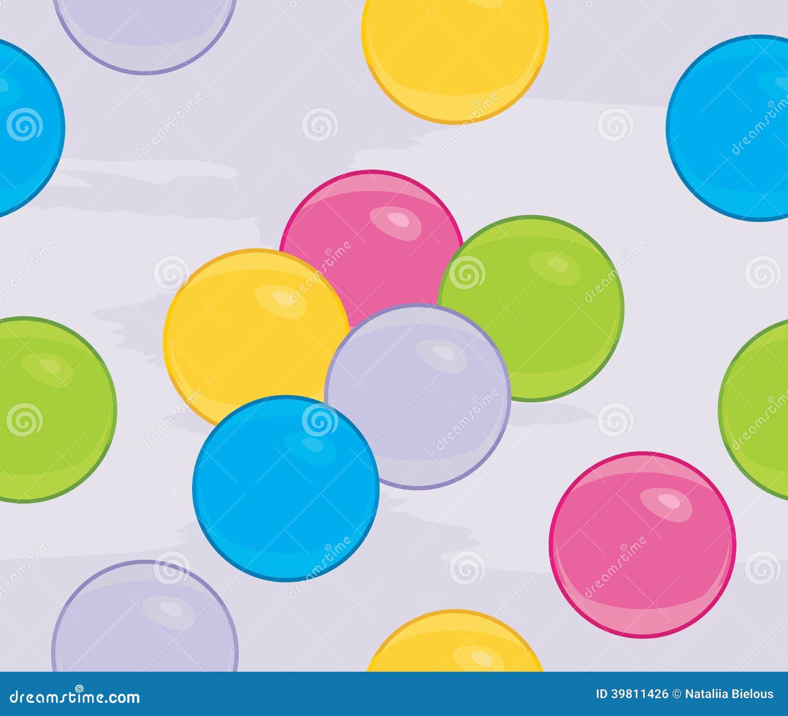 Colored Balls on the Abstract Background Stock Vector - Illustration of ...