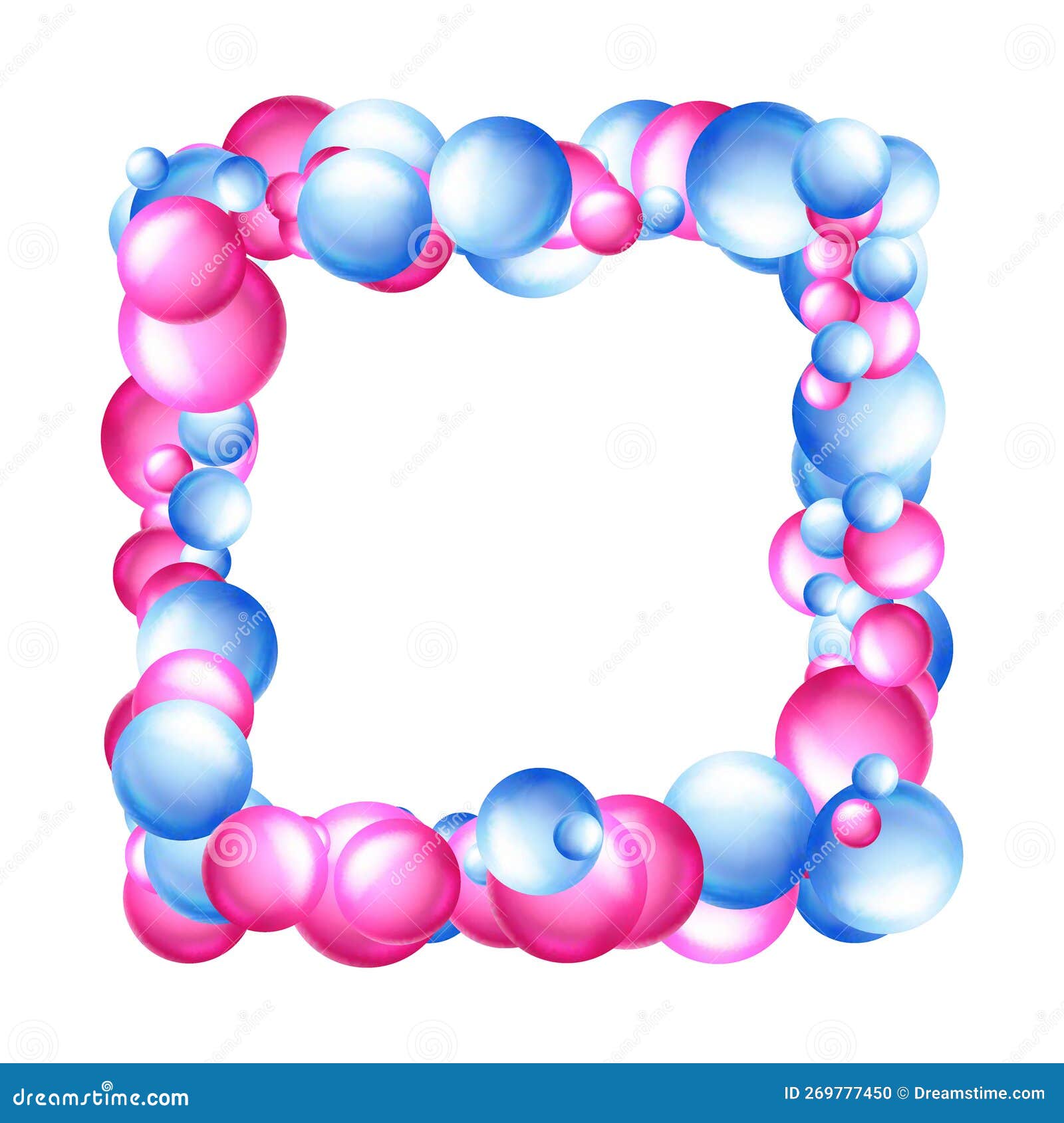 Colored Balls Background. Vector Eps 10. 3d Blue and Pink Balls. Eps 10 ...