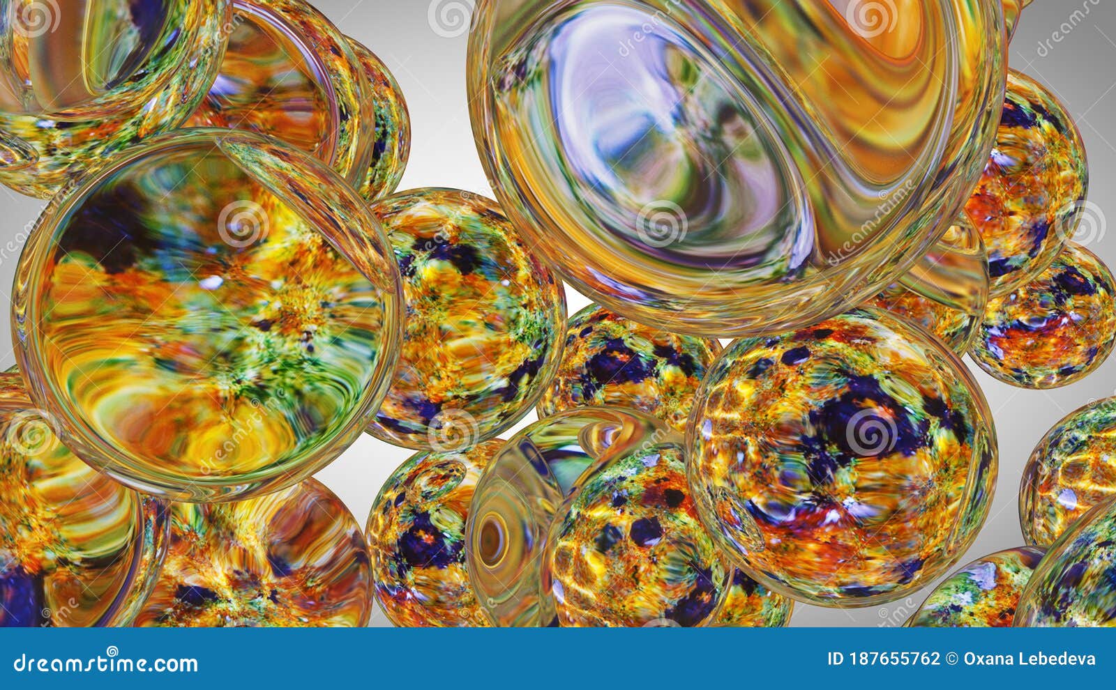 Colored Balls Isolated on White Background, 3d Rendering Stock ...