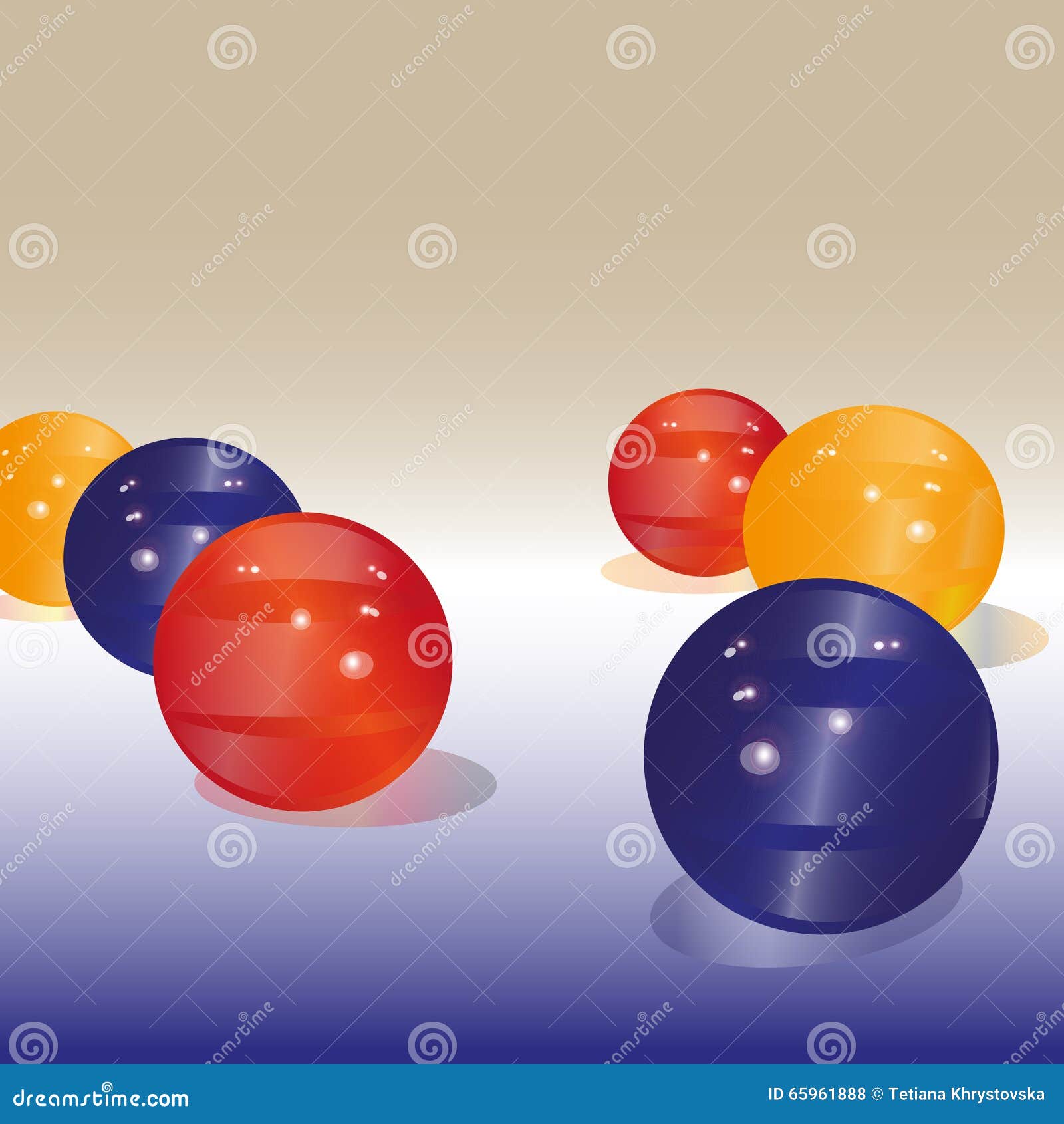 Colored-balls-a stock vector. Illustration of flow, bright - 65961888