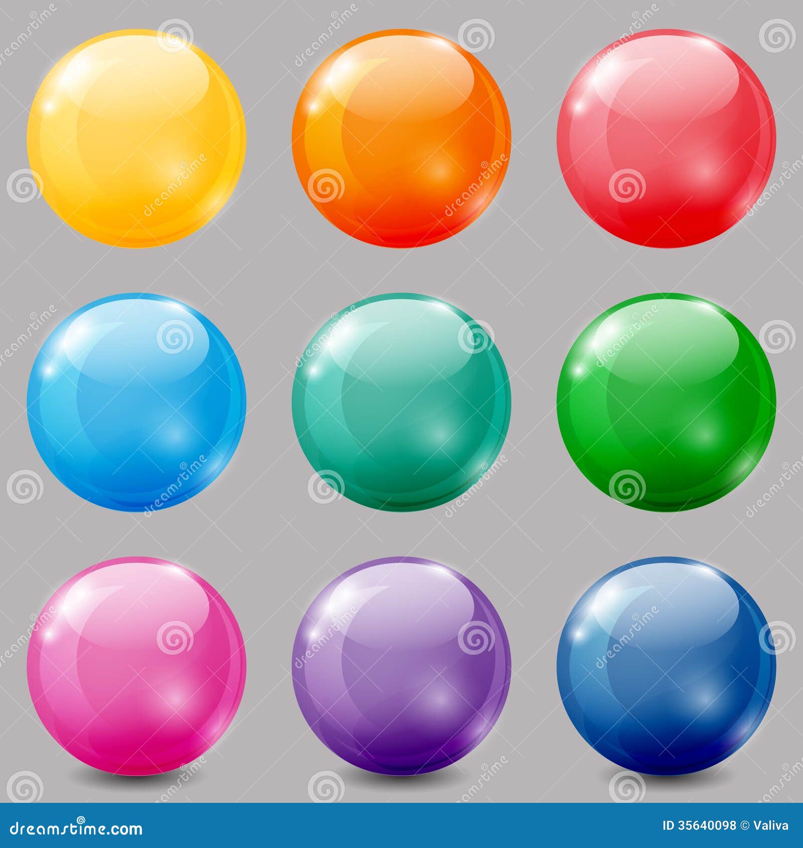 Colored balls stock vector. Illustration of color, isolated - 35640098