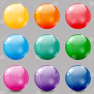 Colored balls stock vector. Illustration of color, isolated - 35640098