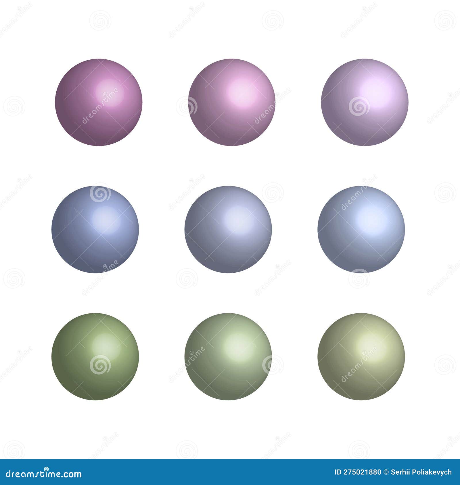 Colored Balls Shapes. Round Shape. Game Element. Vector Illustration ...