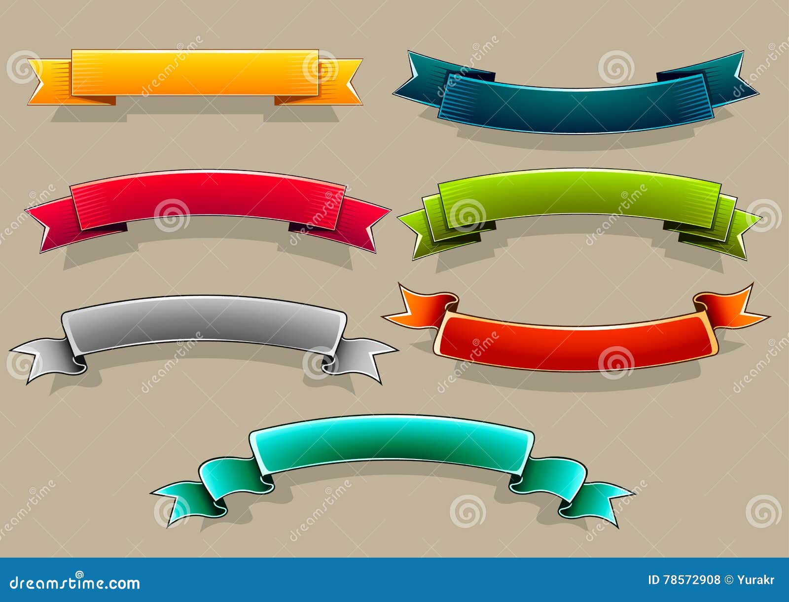 Colored banners stock vector. Illustration of vector - 78572908
