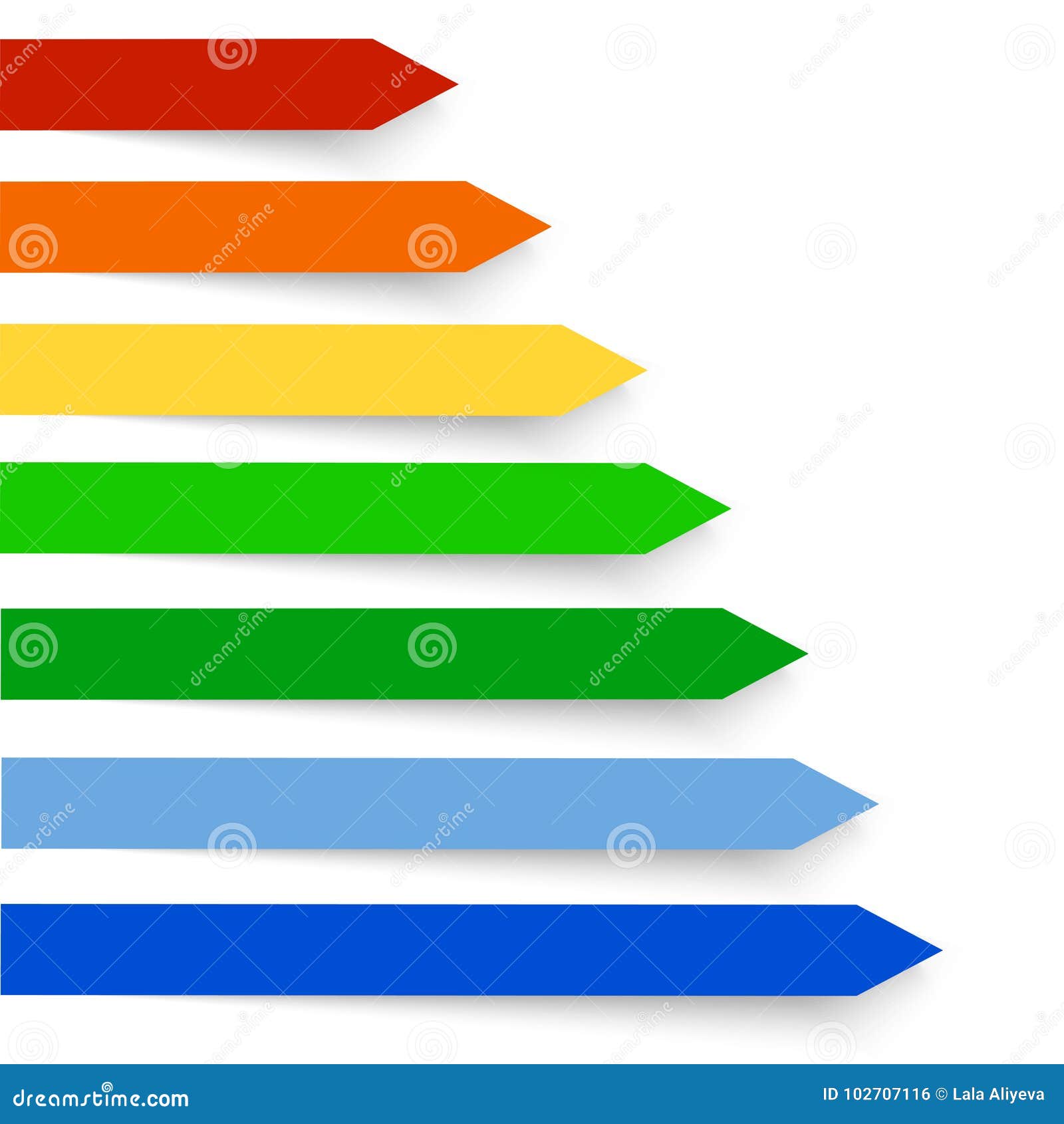 Colored Banners on the White Background. Vector Stock Illustration ...
