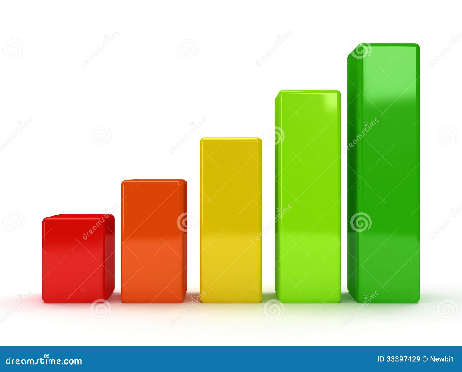 Colored bar graph stock illustration. Illustration of finance - 33397429