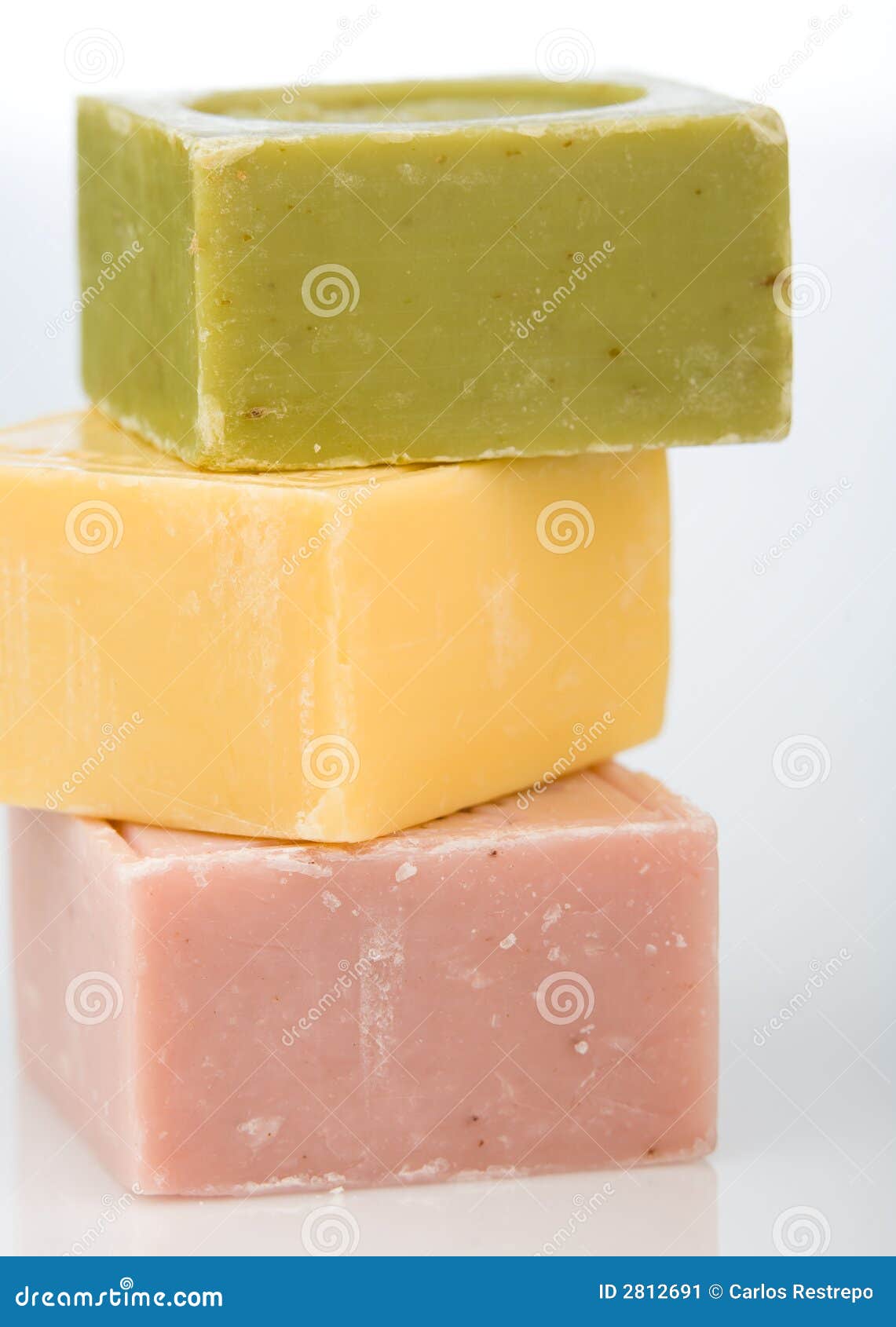 Colored bars of soap stock image. Image of white, aromatherapy - 2812691