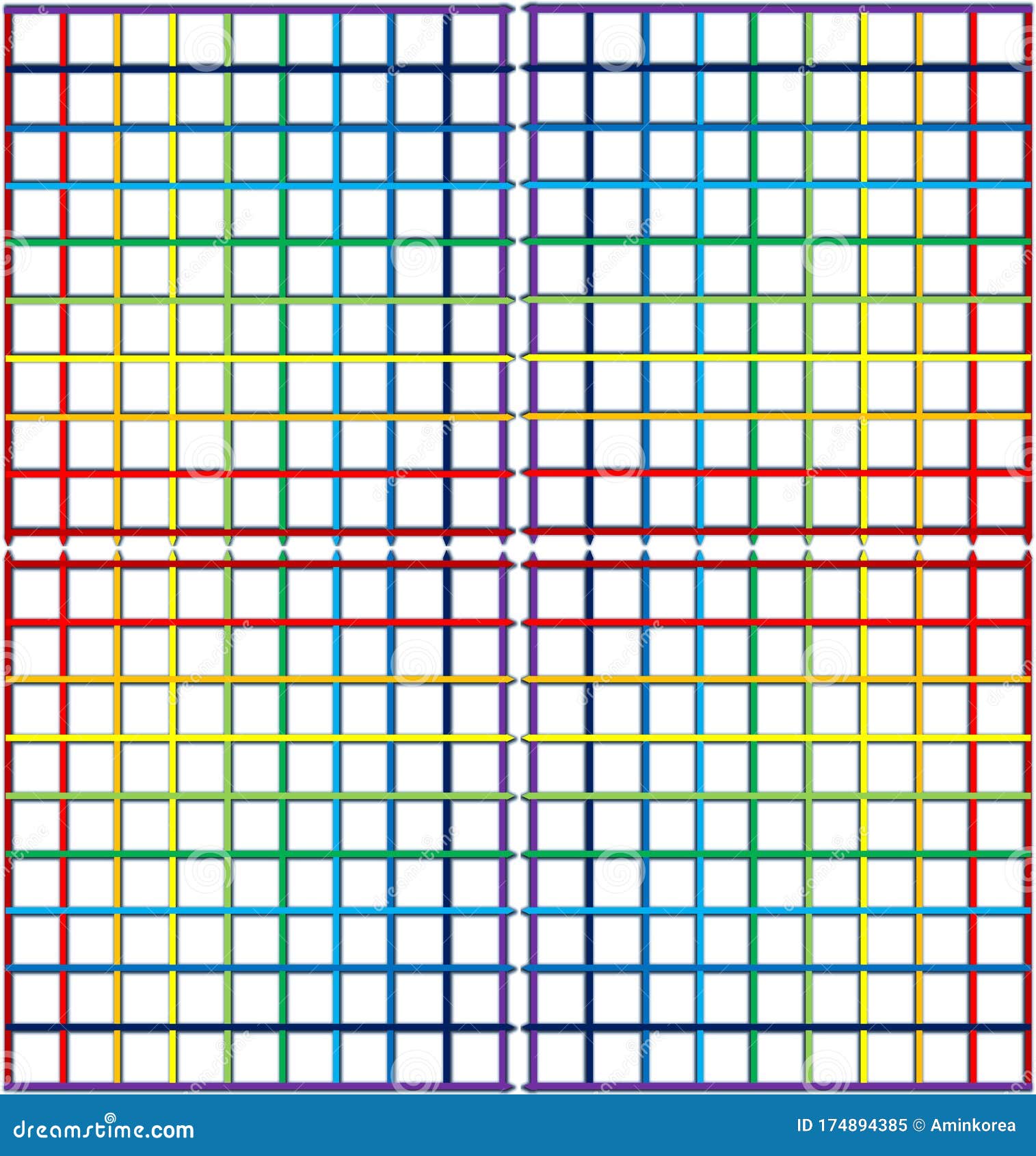 Colored Bars on White Background Stock Illustration - Illustration of ...